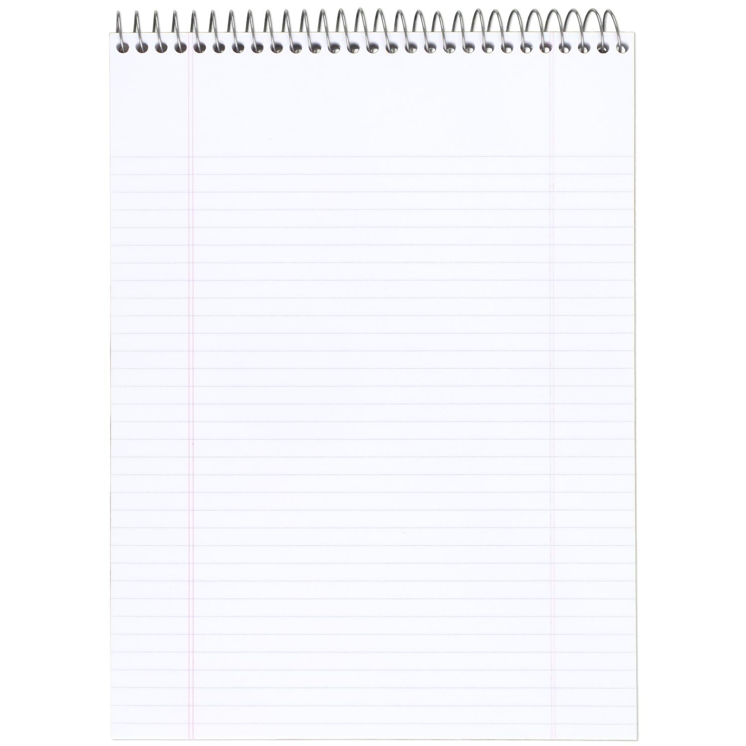 Mead Cambridge , Top Wirebound Spiral Notebook, College Ruled Memo NotePad, Stiff Back, Durable Cover Business Journal, 8-1/2" x 11", 70 Double-Sided Sheets, Navy (59882), White
