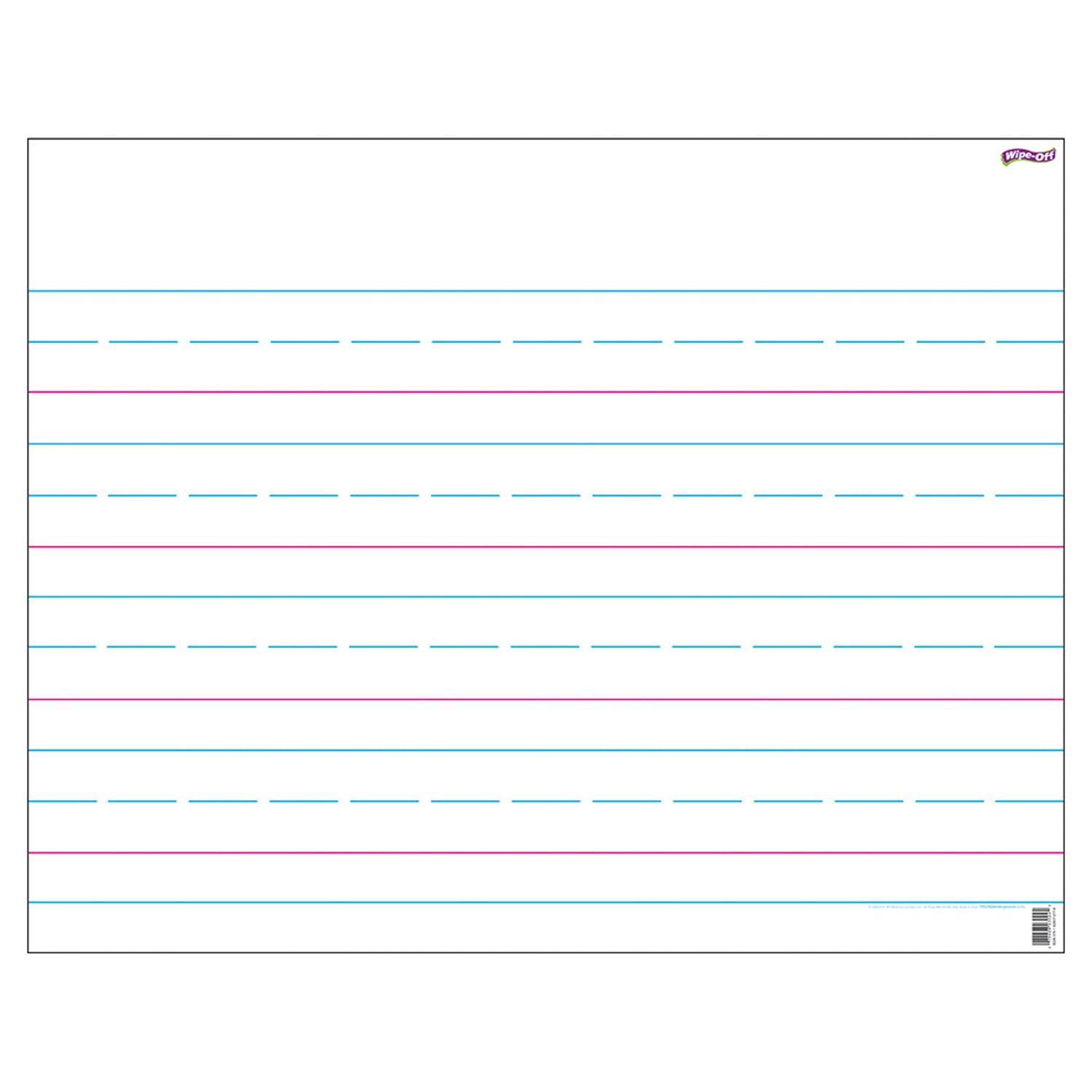 TREND enterprises, Inc. Handwriting Paper Wipe-Off Chart, 22" x 28"