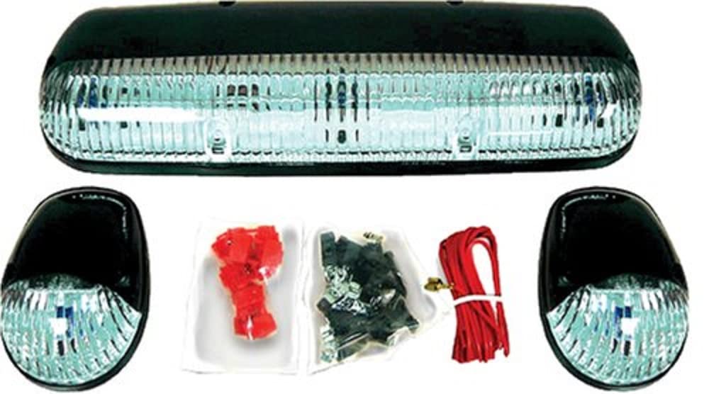 Recon 264155SW Super White Cab Roof Lights 2002-2005 Chevy & GMC CK Series Heavy Duty Pickup (3-Piece Set)