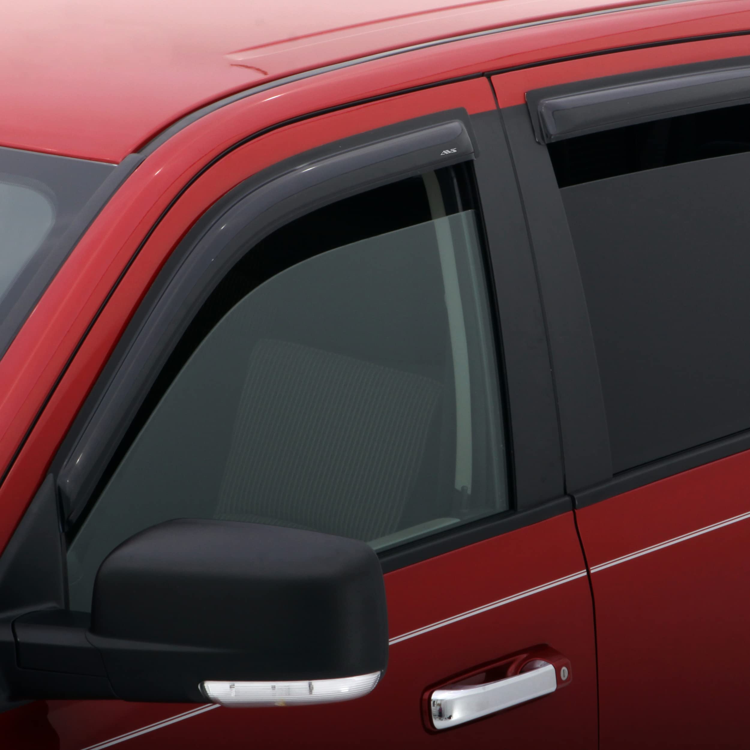 Auto Ventshade [AVS] Ventvisor / Rain Guards | Smoke Color, 4 pc | 94405 | Fits 2001 - 2004 Toyota Hilux/Tacoma Double Cab