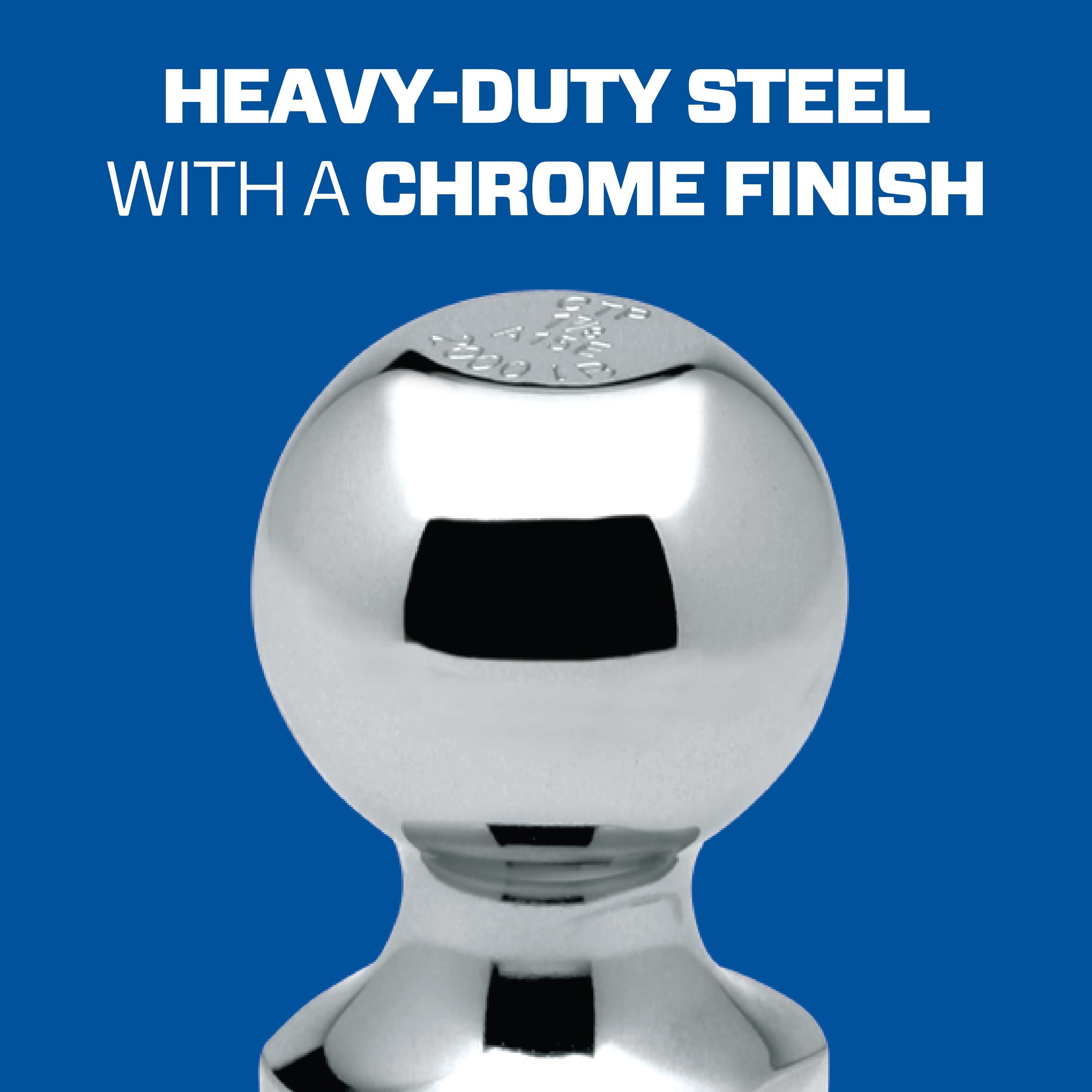 Tow Ready Reese 63816 Class I Hitch Ball, Chrome - 1-7/8" Ball x 1" x 2-1/8", 2,000 lbs.