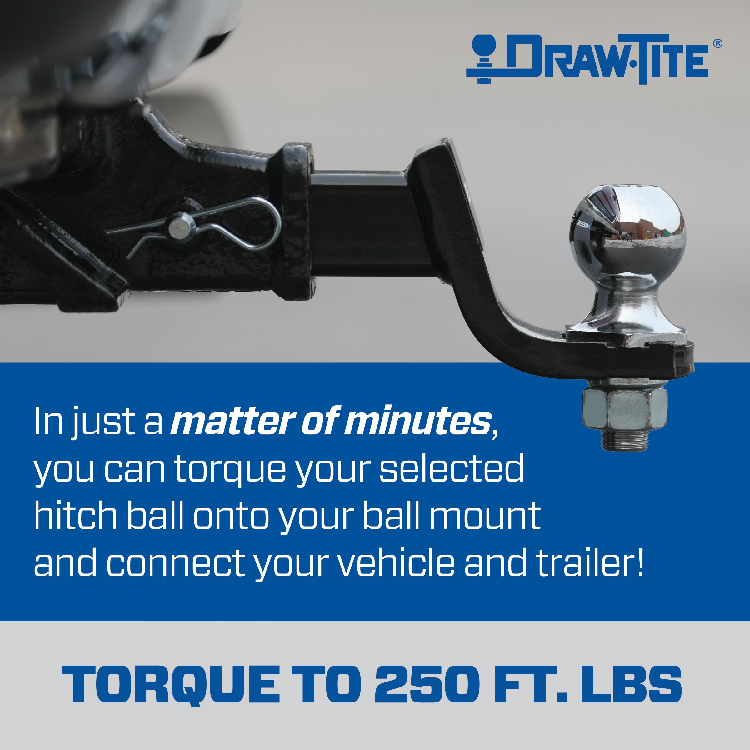Tow Ready Reese 63816 Class I Hitch Ball, Chrome - 1-7/8" Ball x 1" x 2-1/8", 2,000 lbs.