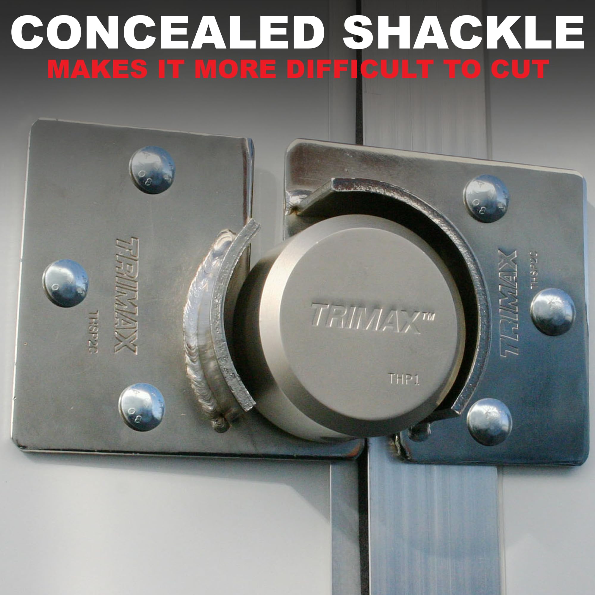 Trimax THP3XL Hockey-Puck Shackle Trailer Door Lock-3 Pack