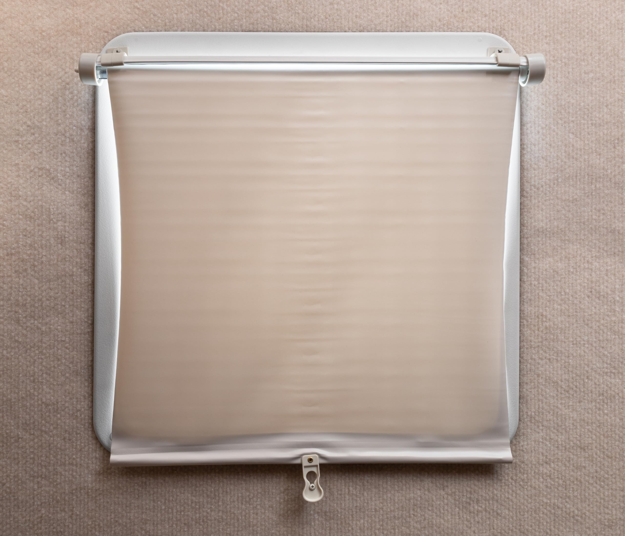 Camco 42913 Retractable Lights Out Vent Shade (Cream),14 Inch x 19 Inch