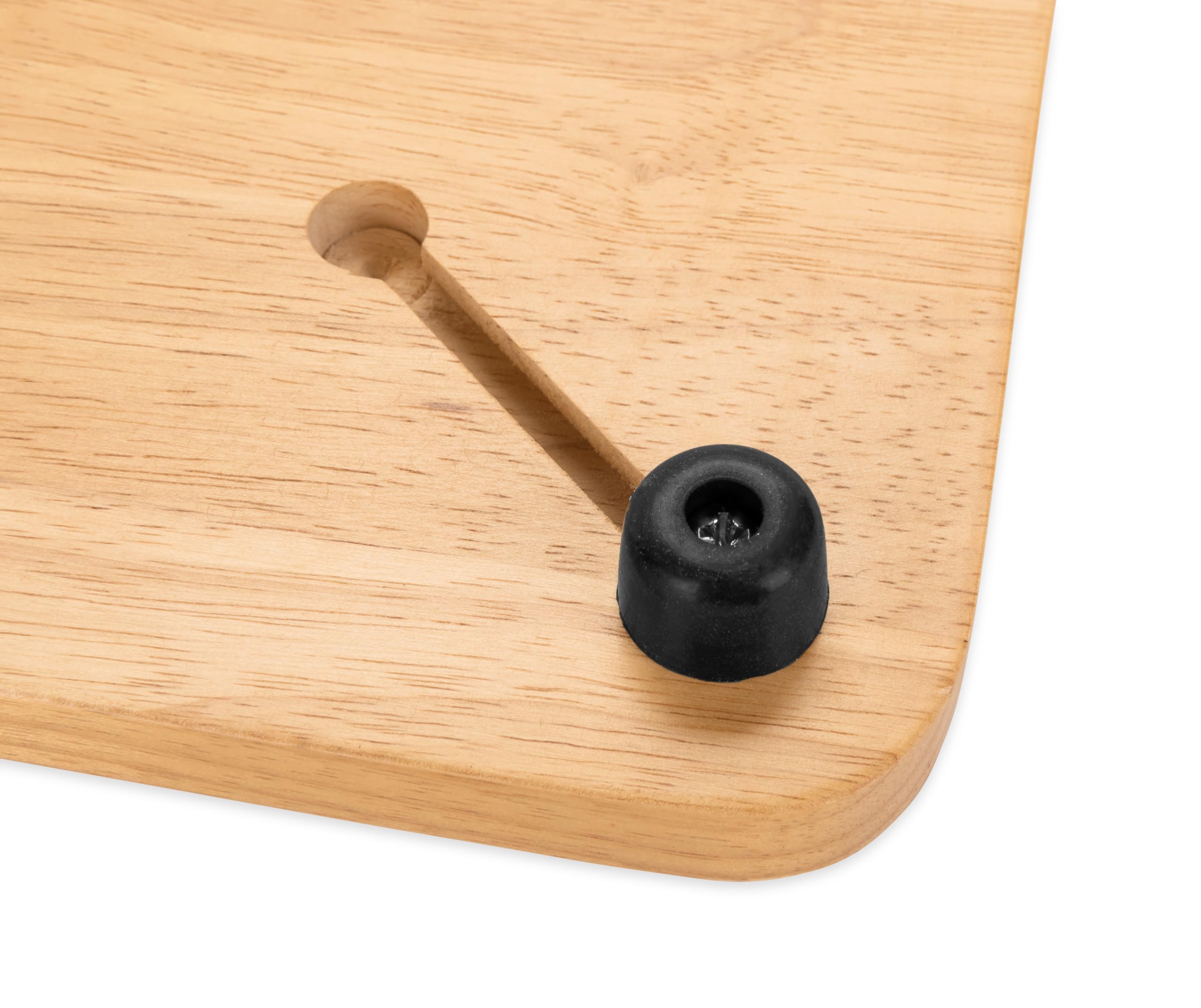 Camco RV Oak Accents Sink Cover, 13" x 15" | Adds Additional Counter and Cooking Space in Your Camper or RV Kitchen | Features an Oak Wood Finish with Adjustable Rubber Feet (43431)