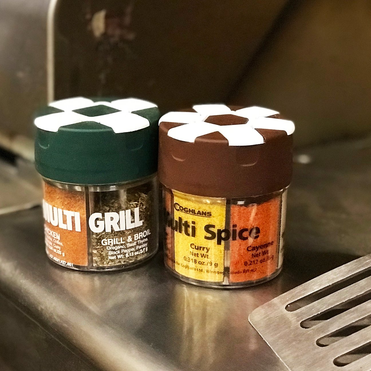 Coghlan's Multi-Grill Spice and Herb Assortment Shaker (Seafood, Pepper Steak, Chicken, Grill & Boil)