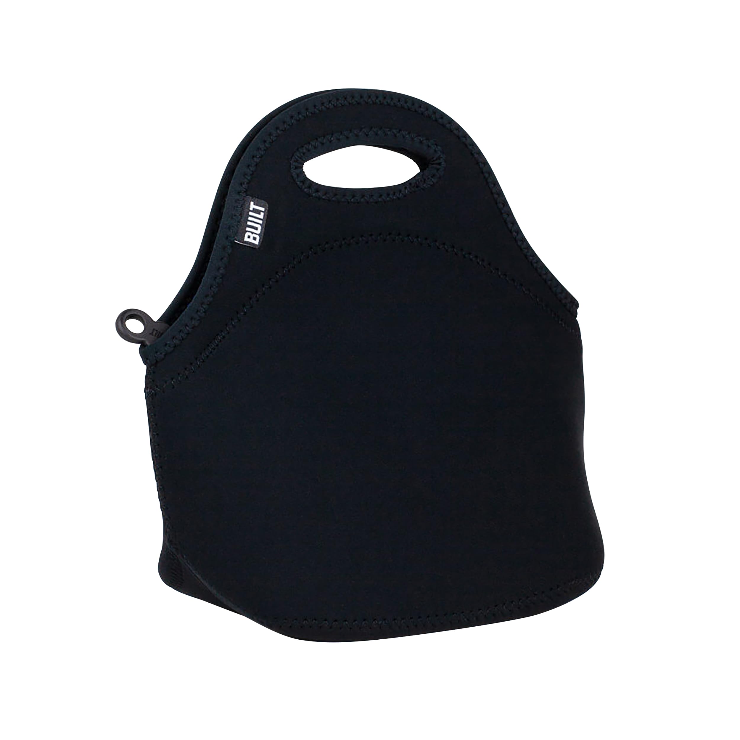 BUILT Gourmet Getaway Soft Neoprene Lunch Tote Bag - Lightweight, Insulated and Reusable, One Size, Black