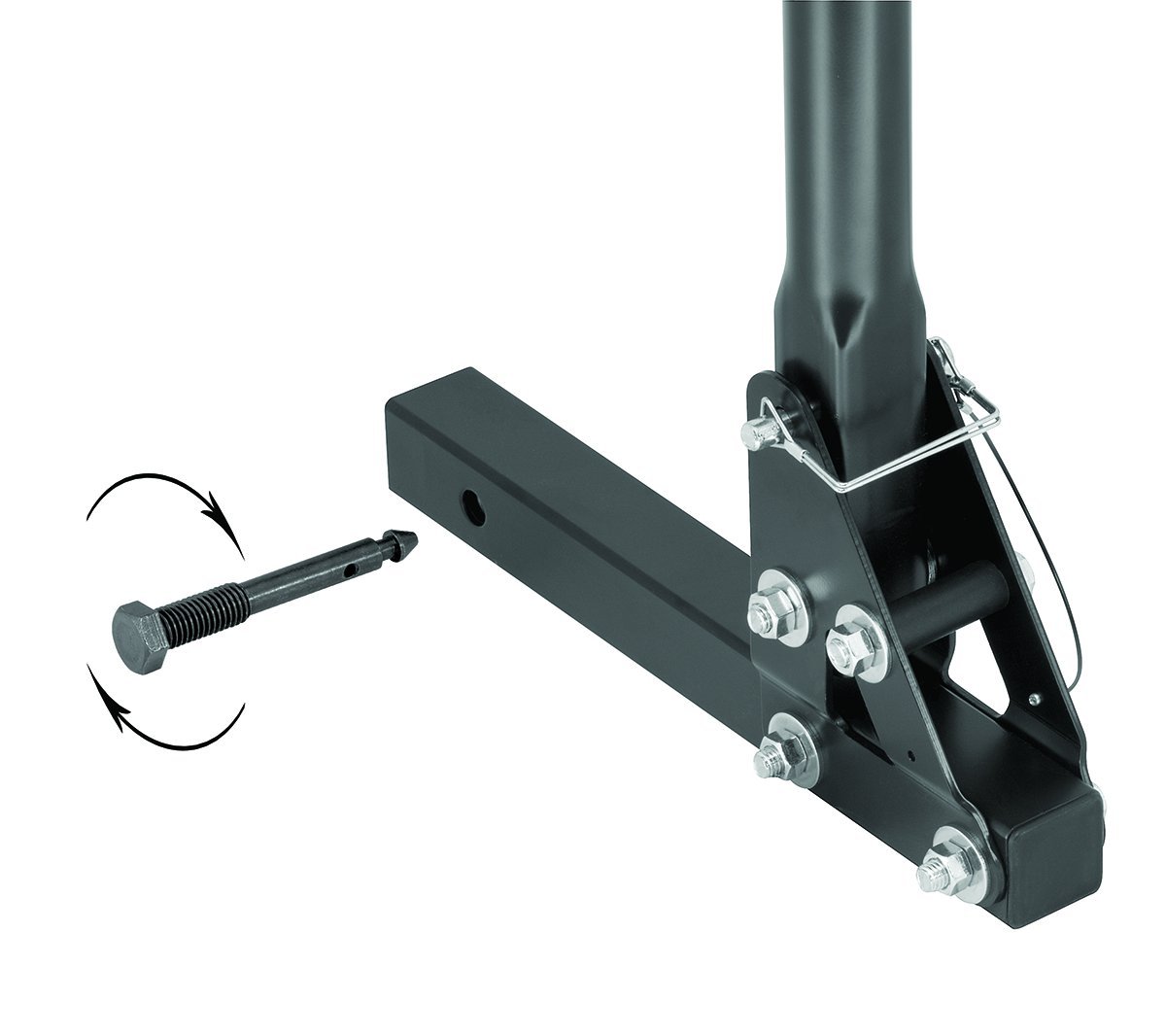 Pro-Series 63124 Eclipse Black 2-Inch Sq. 4 Bike Carrier