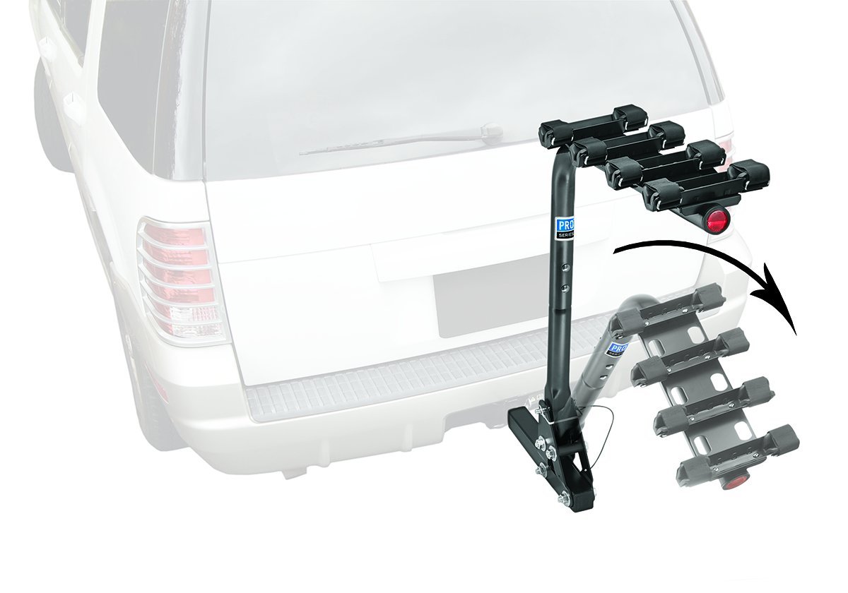 Pro-Series 63124 Eclipse Black 2-Inch Sq. 4 Bike Carrier