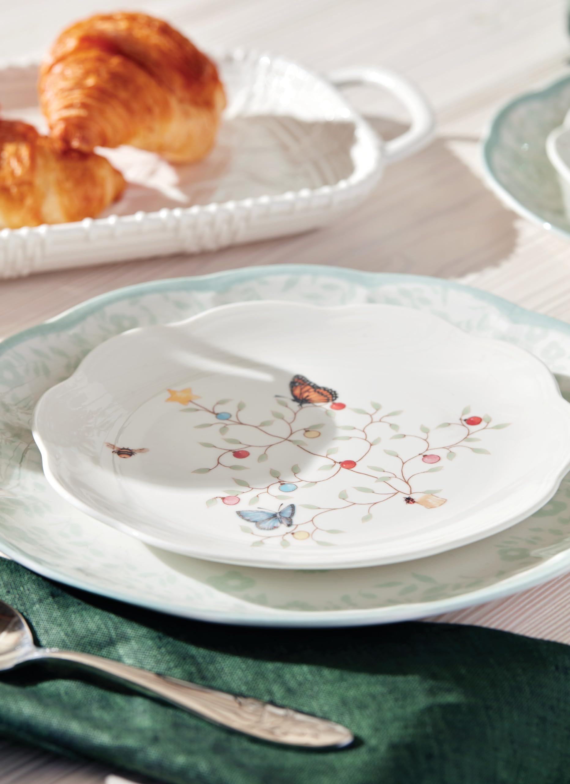 Lenox Butterfly Meadow Seasonal Dessert Plates, Set of 4