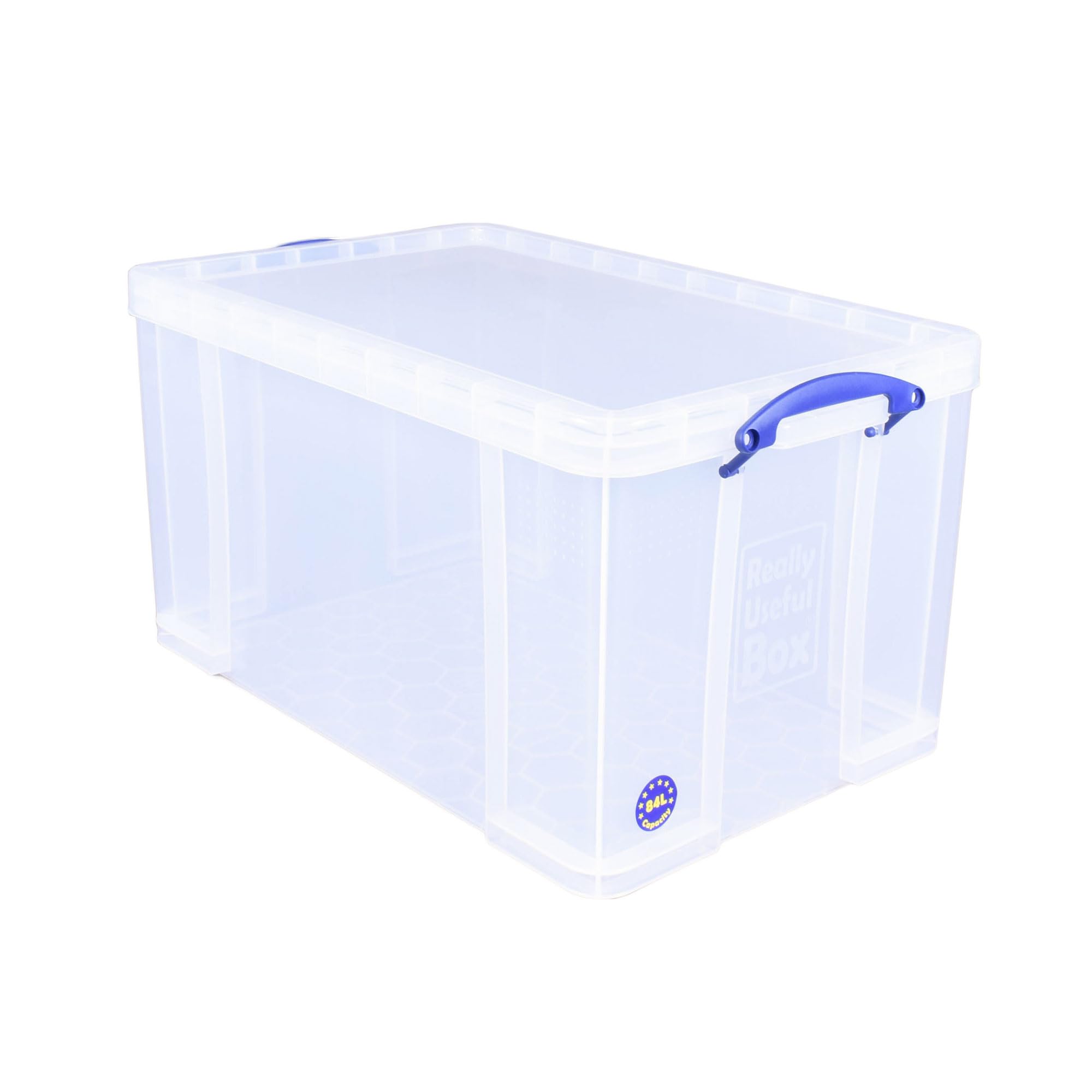 REALLY USEFUL 84 LITRE BOX WITH LID CLR