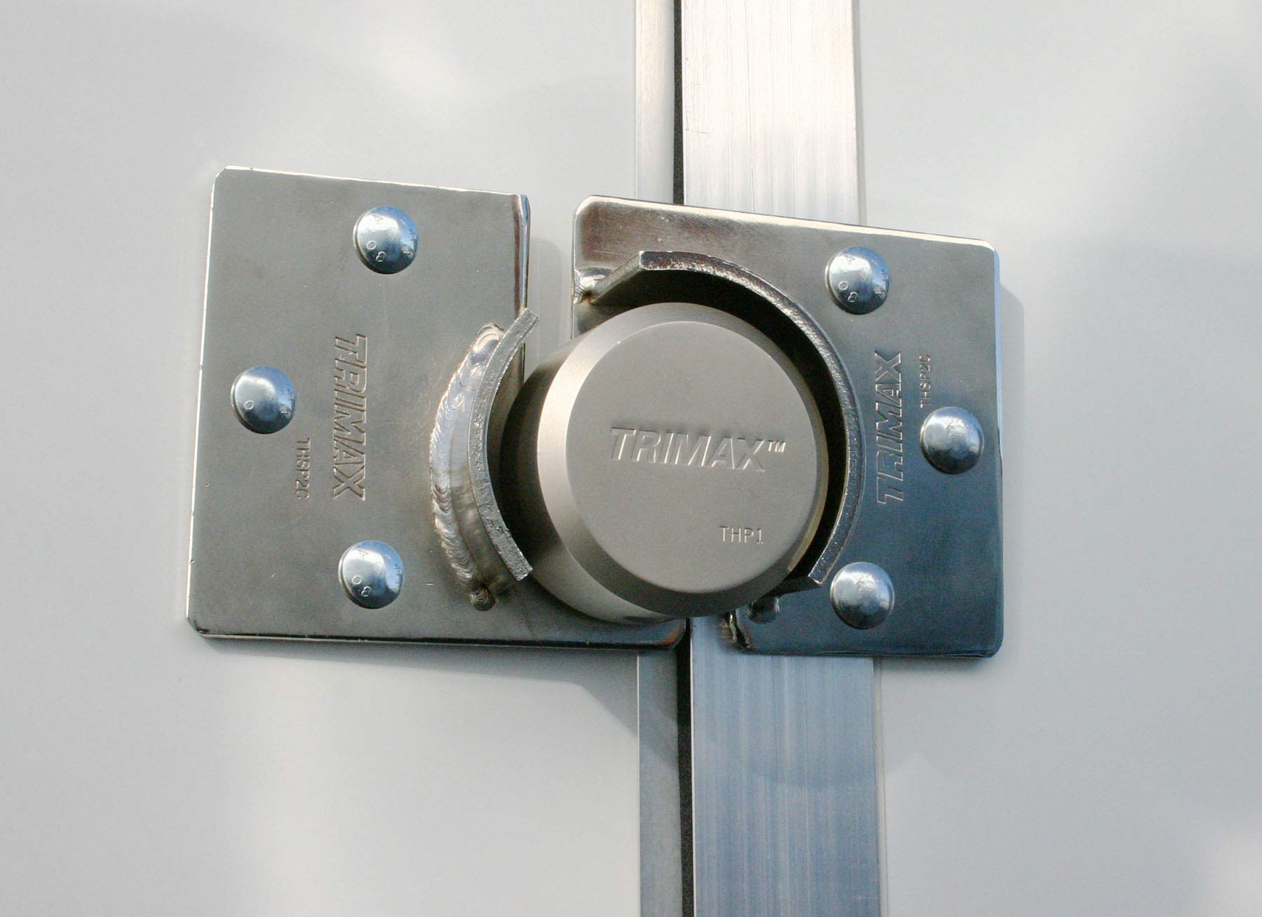 Trimax THSP2C Hockey Puck Internal Shackle Door Hasp - 2 Piece