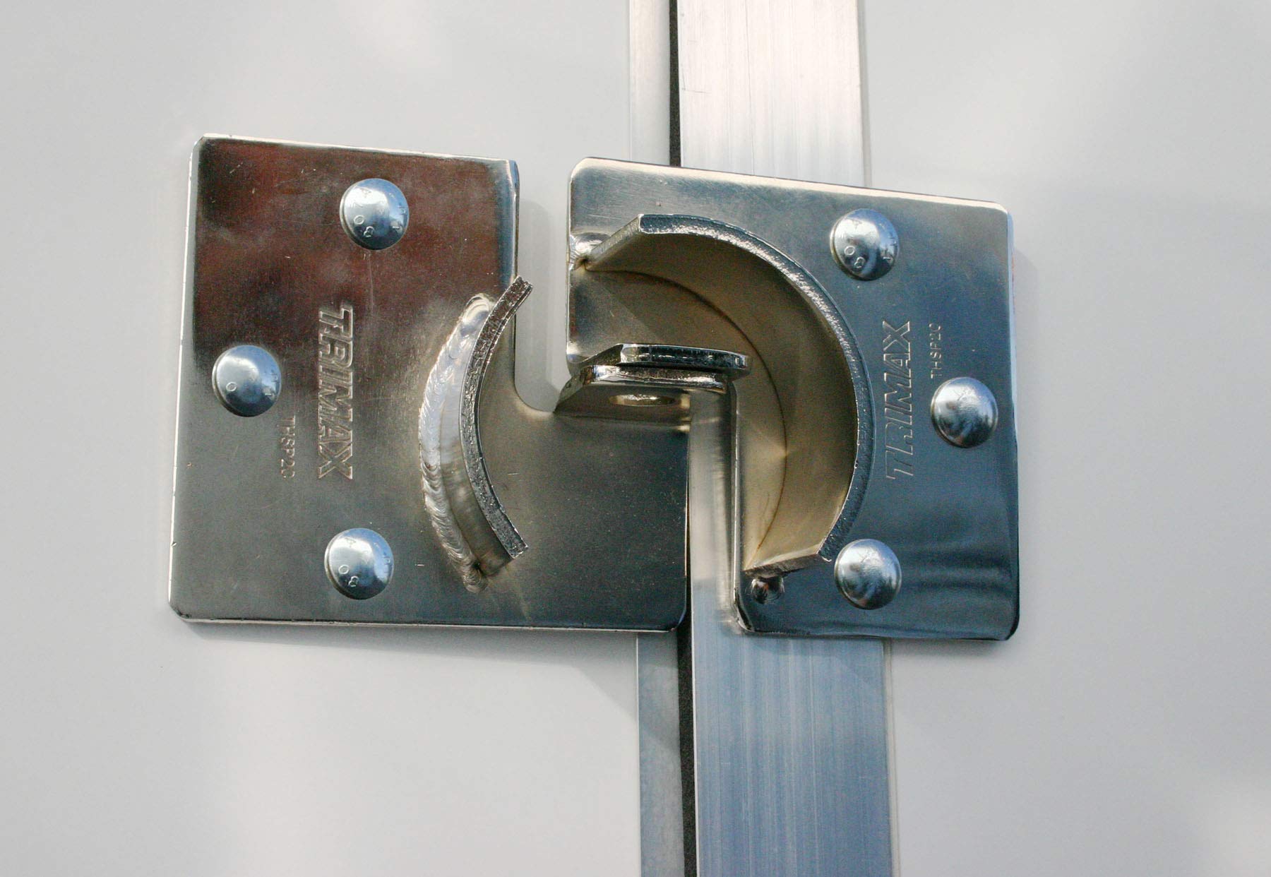 Trimax THSP2C Hockey Puck Internal Shackle Door Hasp - 2 Piece