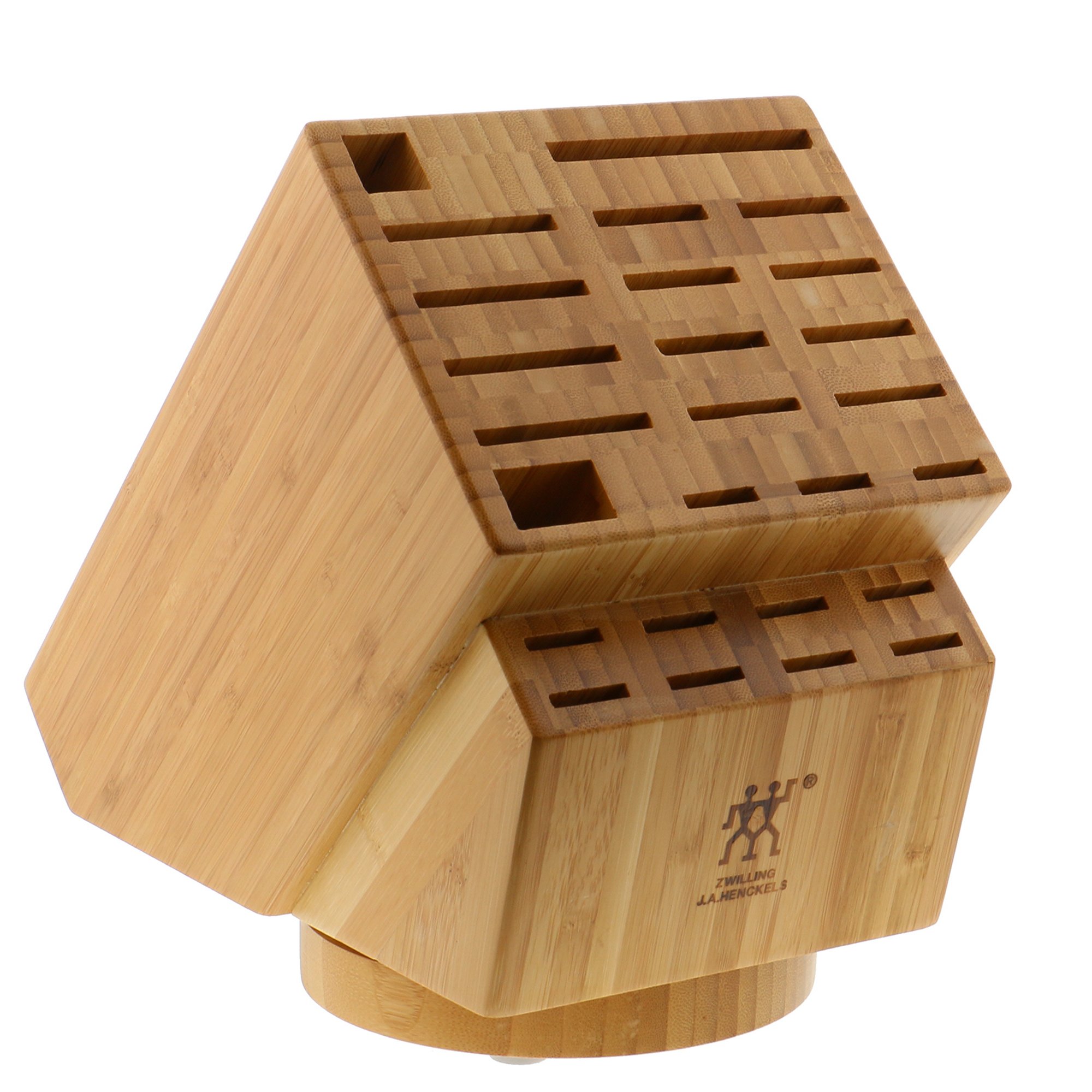 Zwilling J.A. Henckels 26-Slot Bamboo Swivel Knife Block