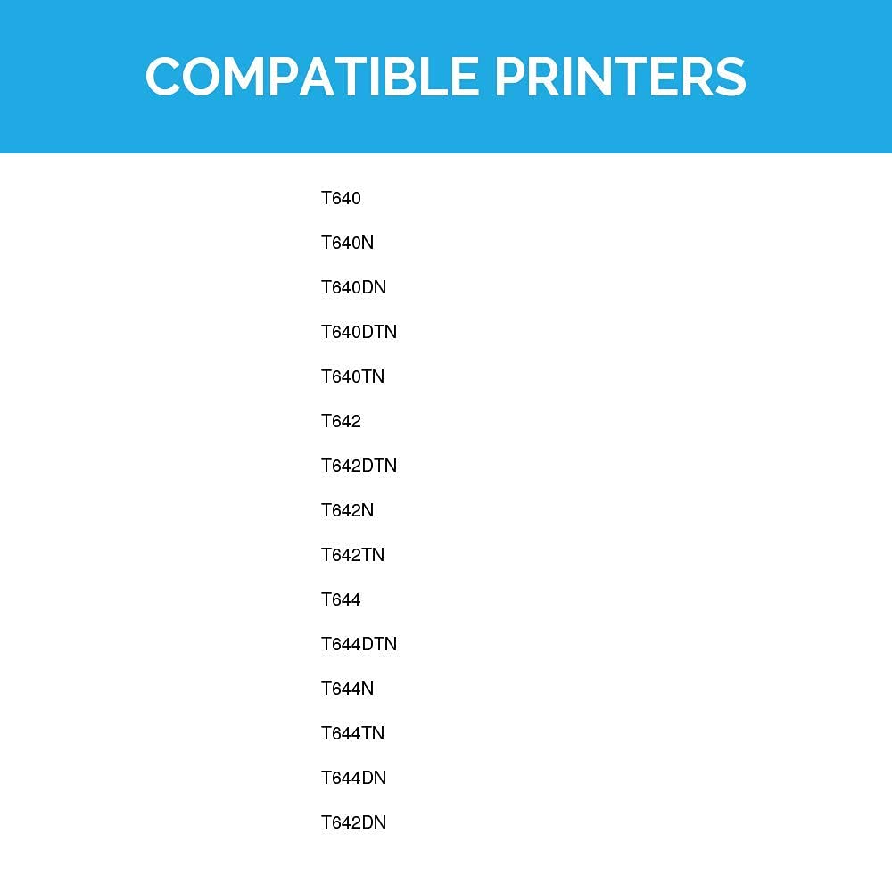 LD Products Remanufactured Toner Cartridge Replacement for Lexmark 64015HA High Yield (Black) for use in T640 T642 T644 Series Printers