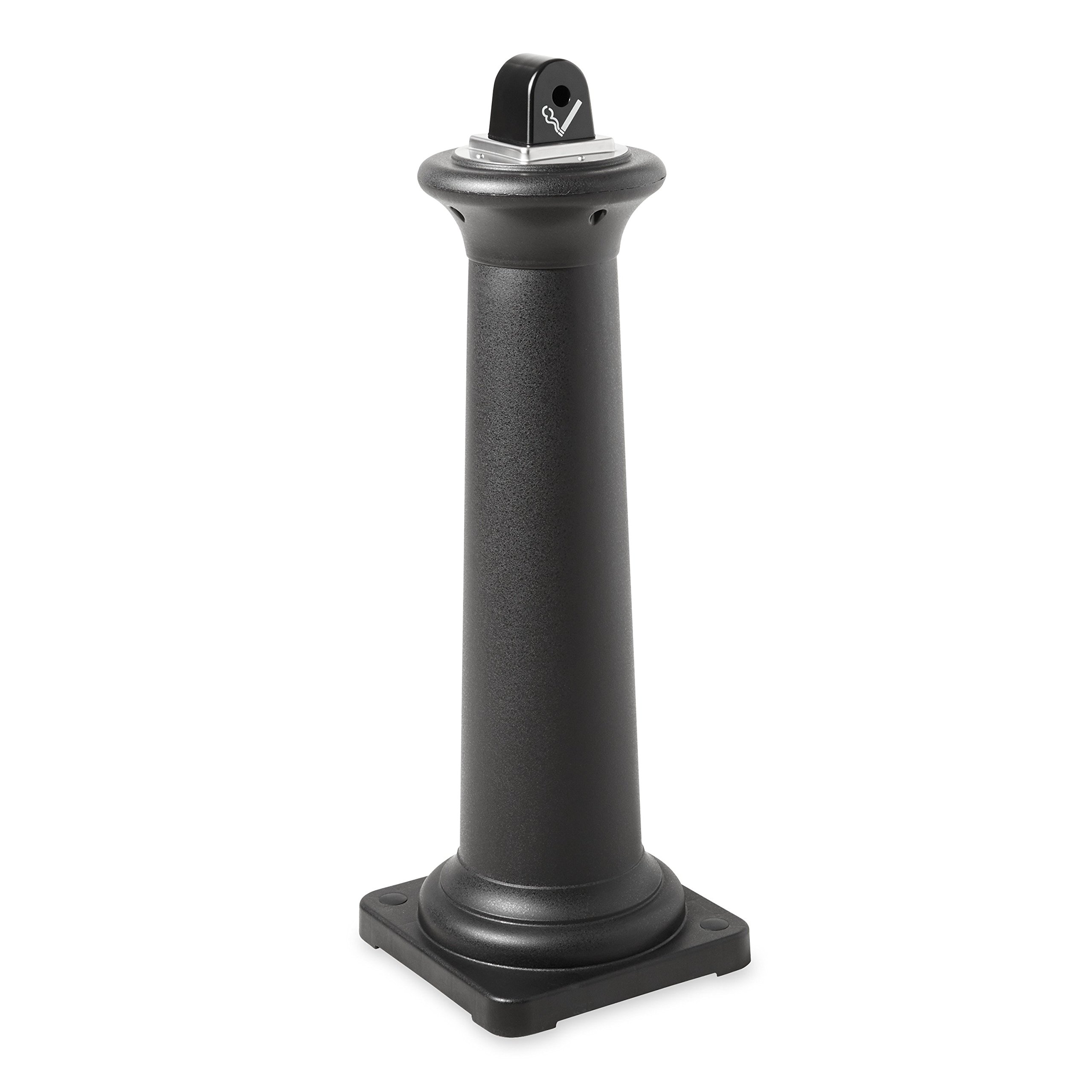 Rubbermaid Commercial Products FG9W3000BLA GroundsKeeper Tuscan Smoking Management Station, Silver, 38.4" x 13" x 13"