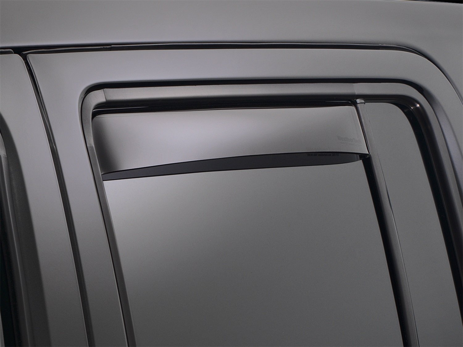 WeatherTech Custom Fit Rear Side Window Deflectors for Ford Expedition, Dark Smoke