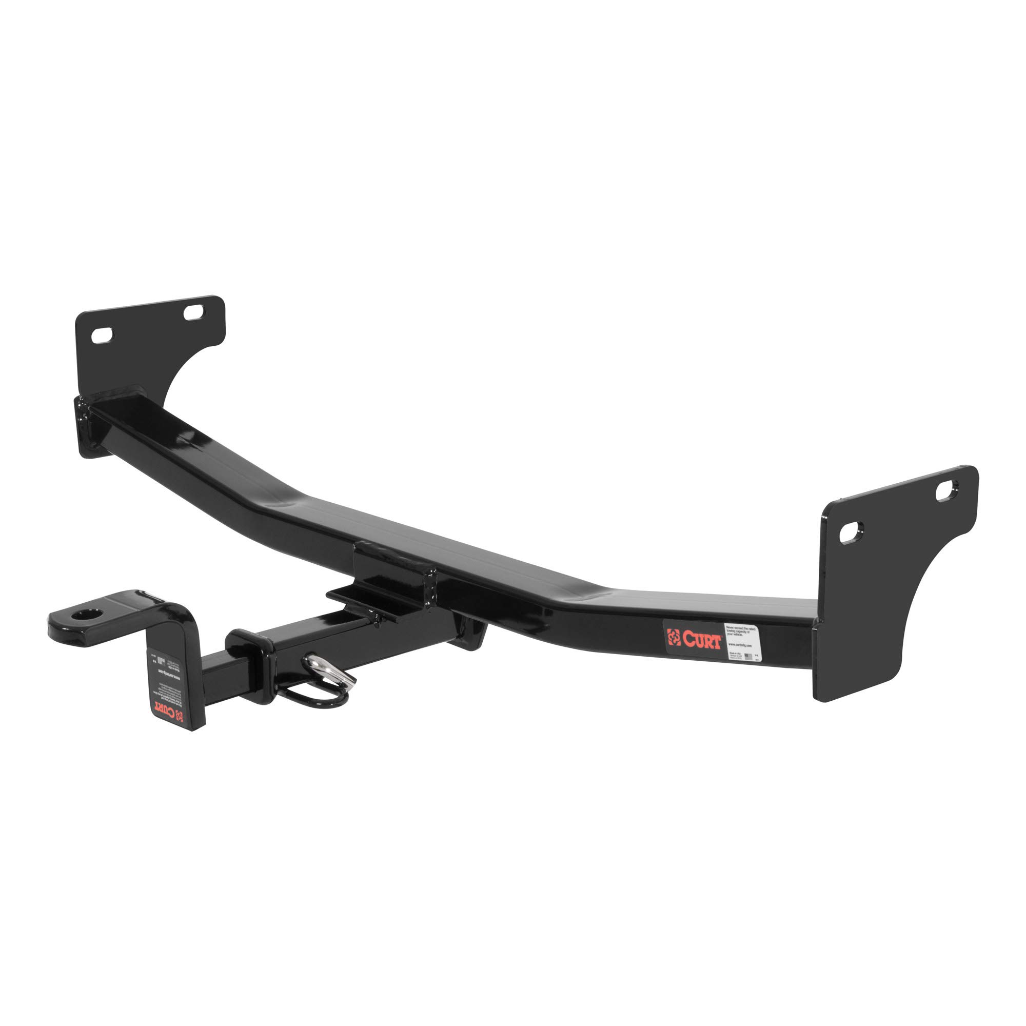 CURT 122553 Class 2 Trailer Hitch with Ball Mount, 1-1/4-Inch Receiver, Compatible with Select Jeep Compass, Patriot