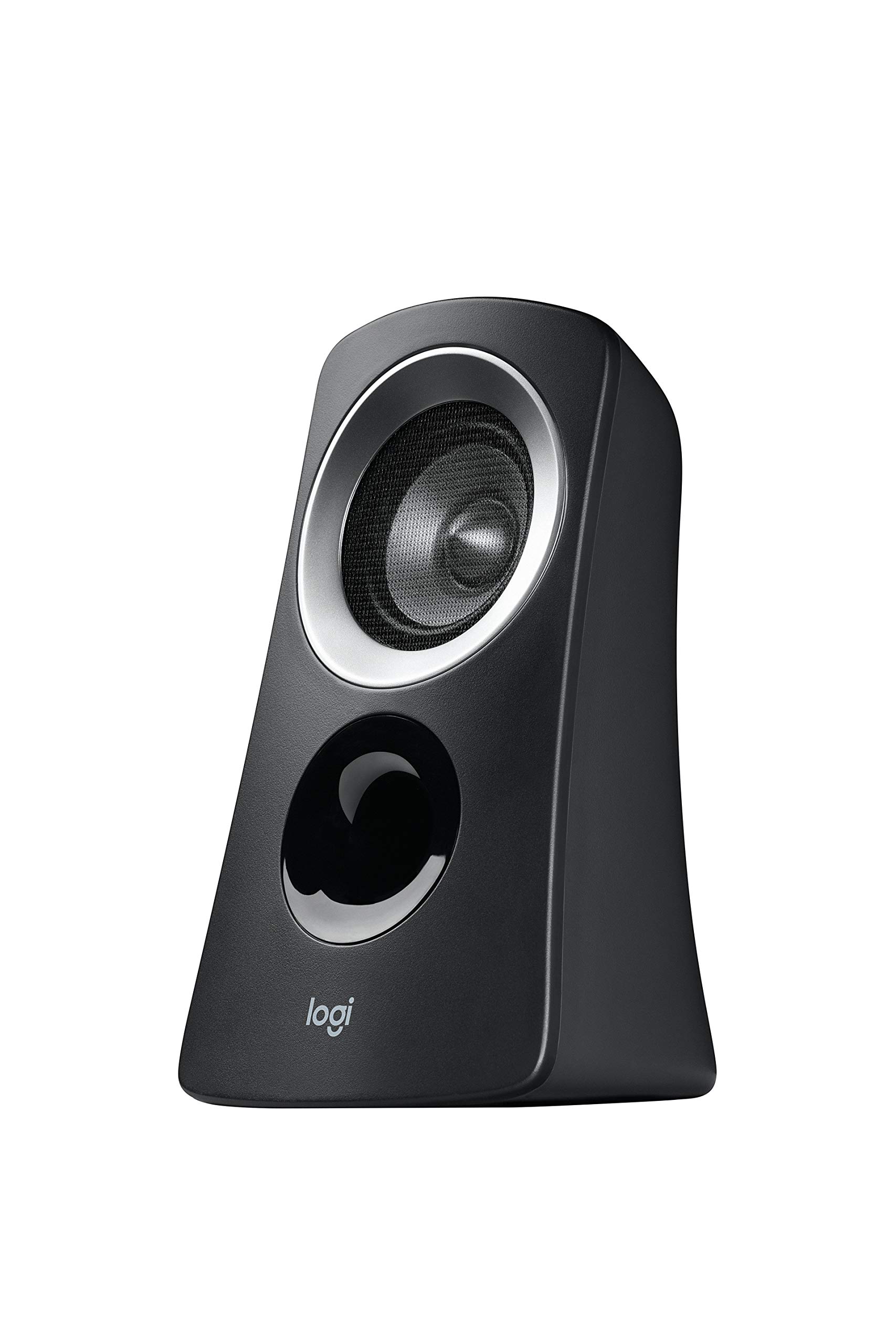 Logitech Z313 2.1 Multimedia Speaker System with Subwoofer, Full Range Audio, 50 Watts Peak Power, Strong Bass, 3.5mm Inputs, PC/PS4/Xbox/TV/Smartphone/Tablet/Music Player - Black