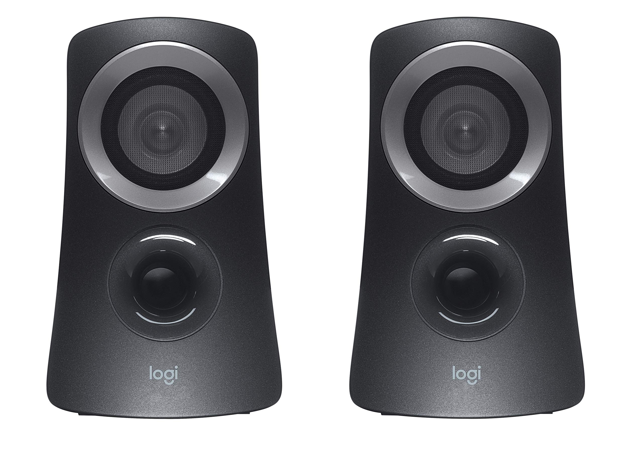 Logitech Z313 2.1 Multimedia Speaker System with Subwoofer, Full Range Audio, 50 Watts Peak Power, Strong Bass, 3.5mm Inputs, PC/PS4/Xbox/TV/Smartphone/Tablet/Music Player - Black