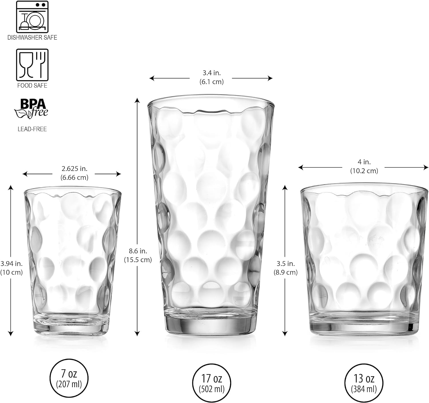 Home Essentials 12-Piece Galaxy Glassware Set