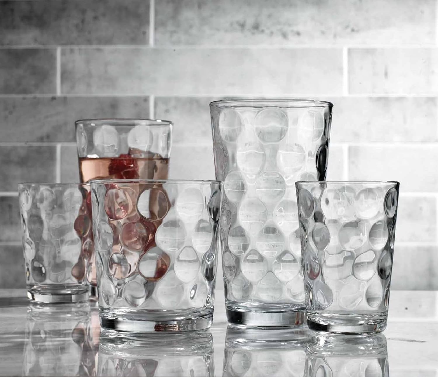 Home Essentials 12-Piece Galaxy Glassware Set