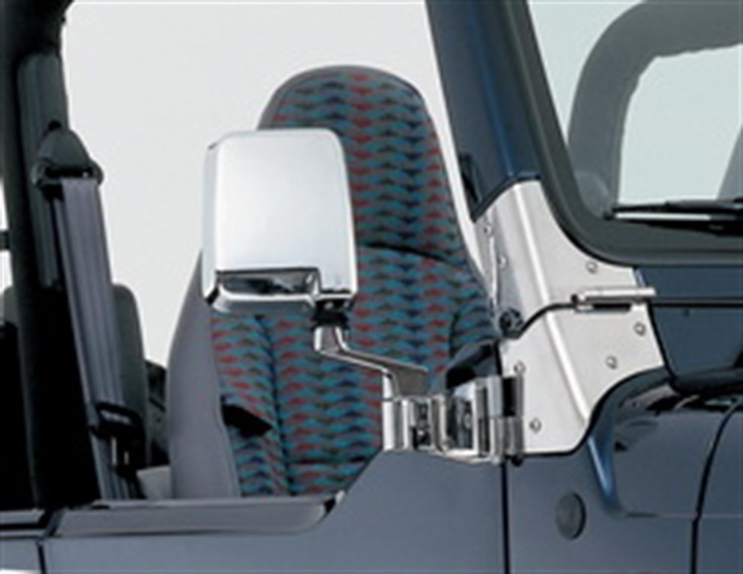 Smittybilt Half Door Side Mirrors (Chrome) - 7504