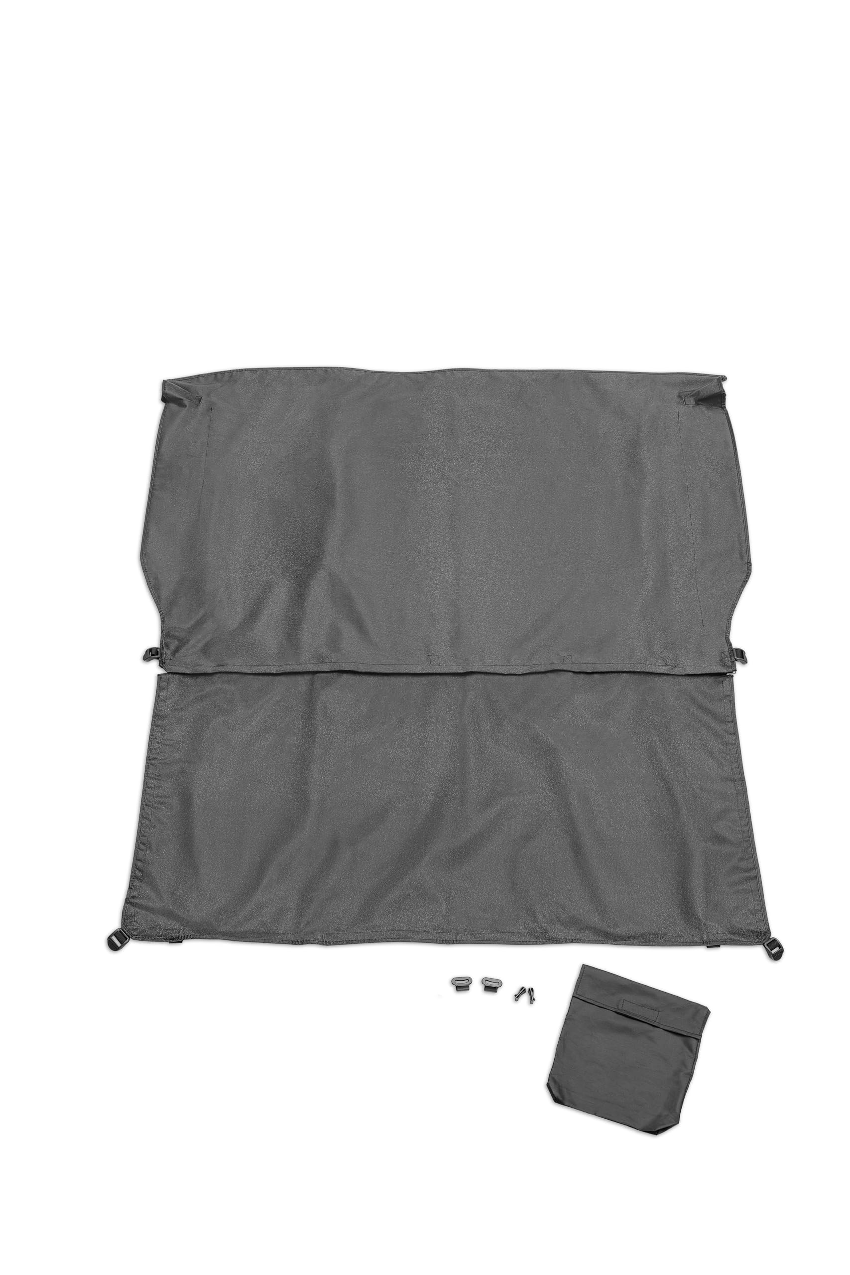 RAMPAGE PRODUCTS 94215R Combo Brief Extended Topper with Zip Out Rear Section for 1997-2006 Jeep TJ, Black Denim