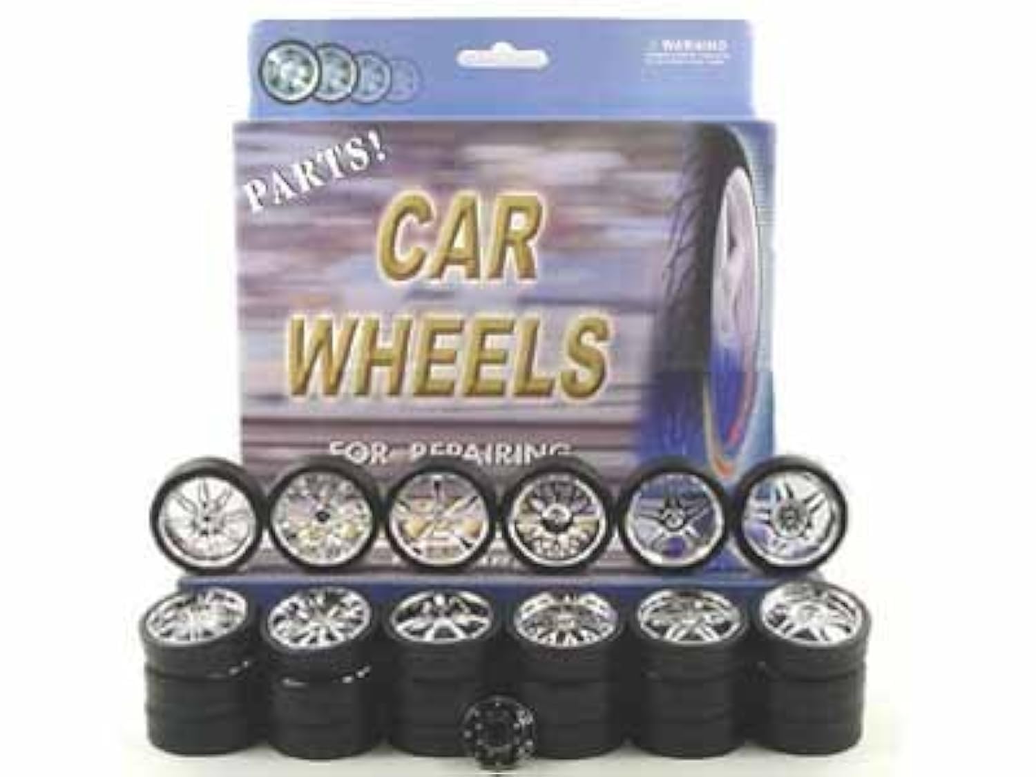 🚗 YMCtoys 1:24 Scale Model Car Replacement Rims Chrome Spokes 6Set 🚘