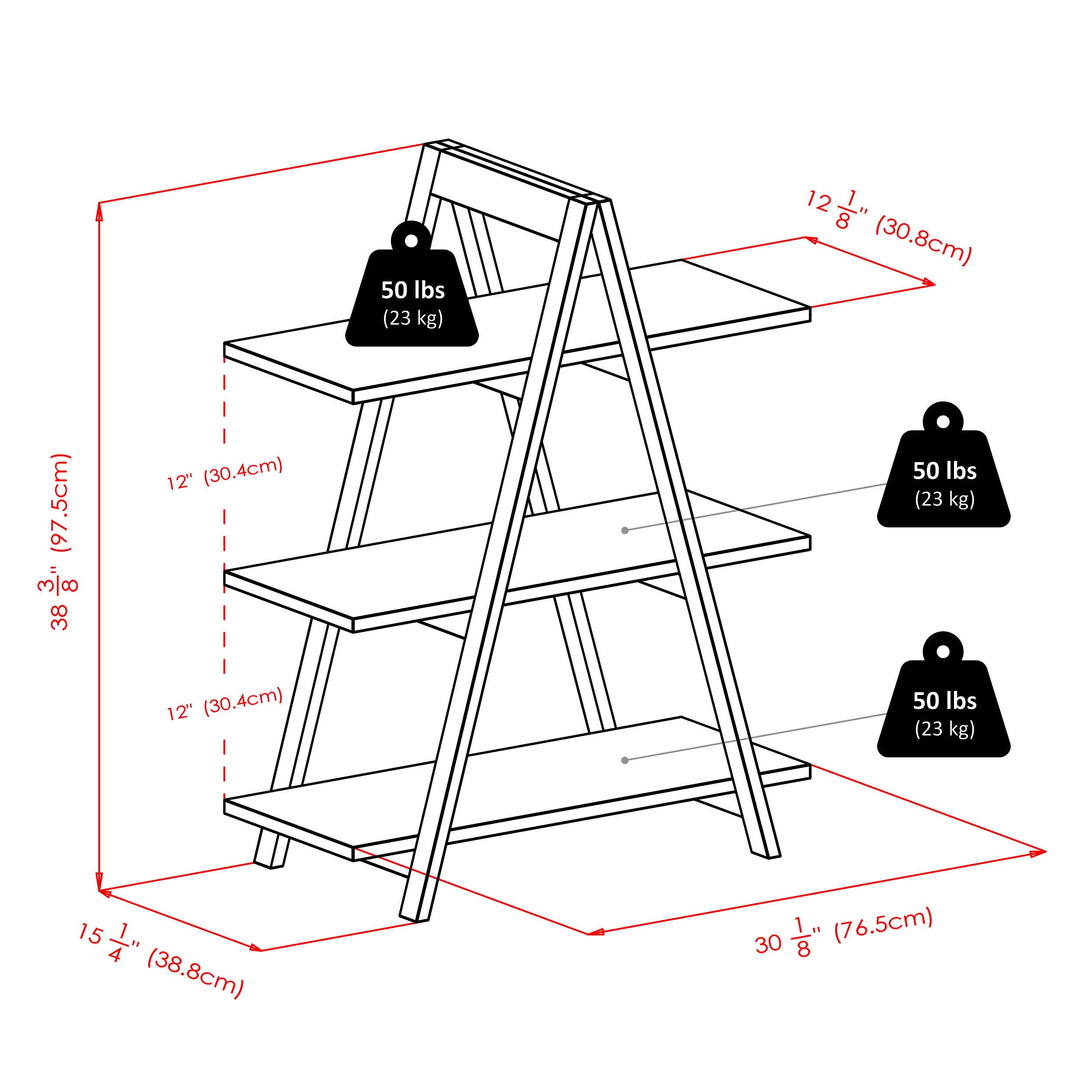 Winsome Wood Aaron Shelving, Black