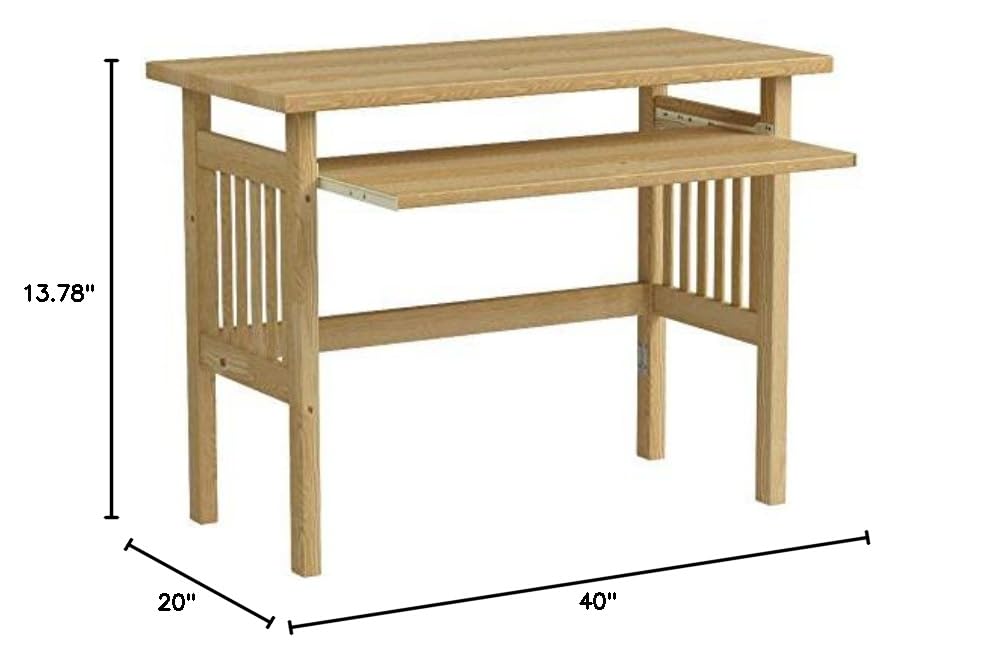 Winsome Wood Mission Home Office, Natural, 40.0 x 20.0 x 30.0