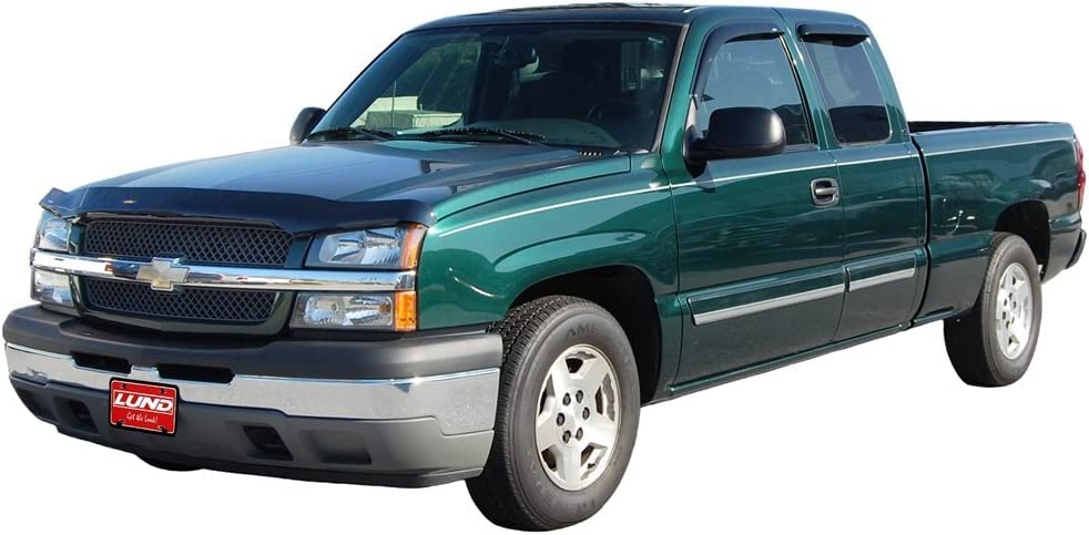 Auto Ventshade [AVS] Ventvisor / Rain Guards | Smoke Color, 4 pc | 94044 | Fits 1999-2006 Chevrolet/GMC Silverado/Sierra 1500, 2001-2006 Silverado/Sierra 2500/3500, 2007 HD Classic Models w/ Ext. Cab