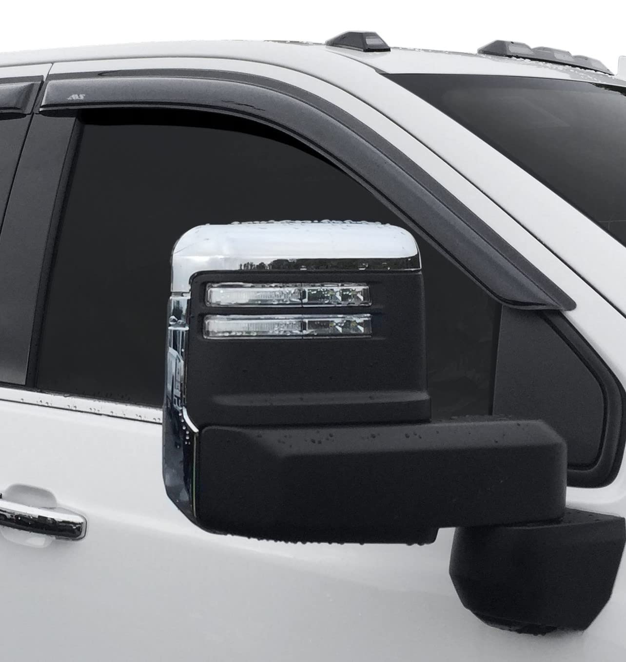 Auto Ventshade [AVS] Ventvisor / Rain Guards | Outside Mount, Smoke Color, 2 pc | 92754 | Fits 1997 - 1999 Ford F-250 Standard Cab, 1997 - 2003 Ford F-150 Standard Cab