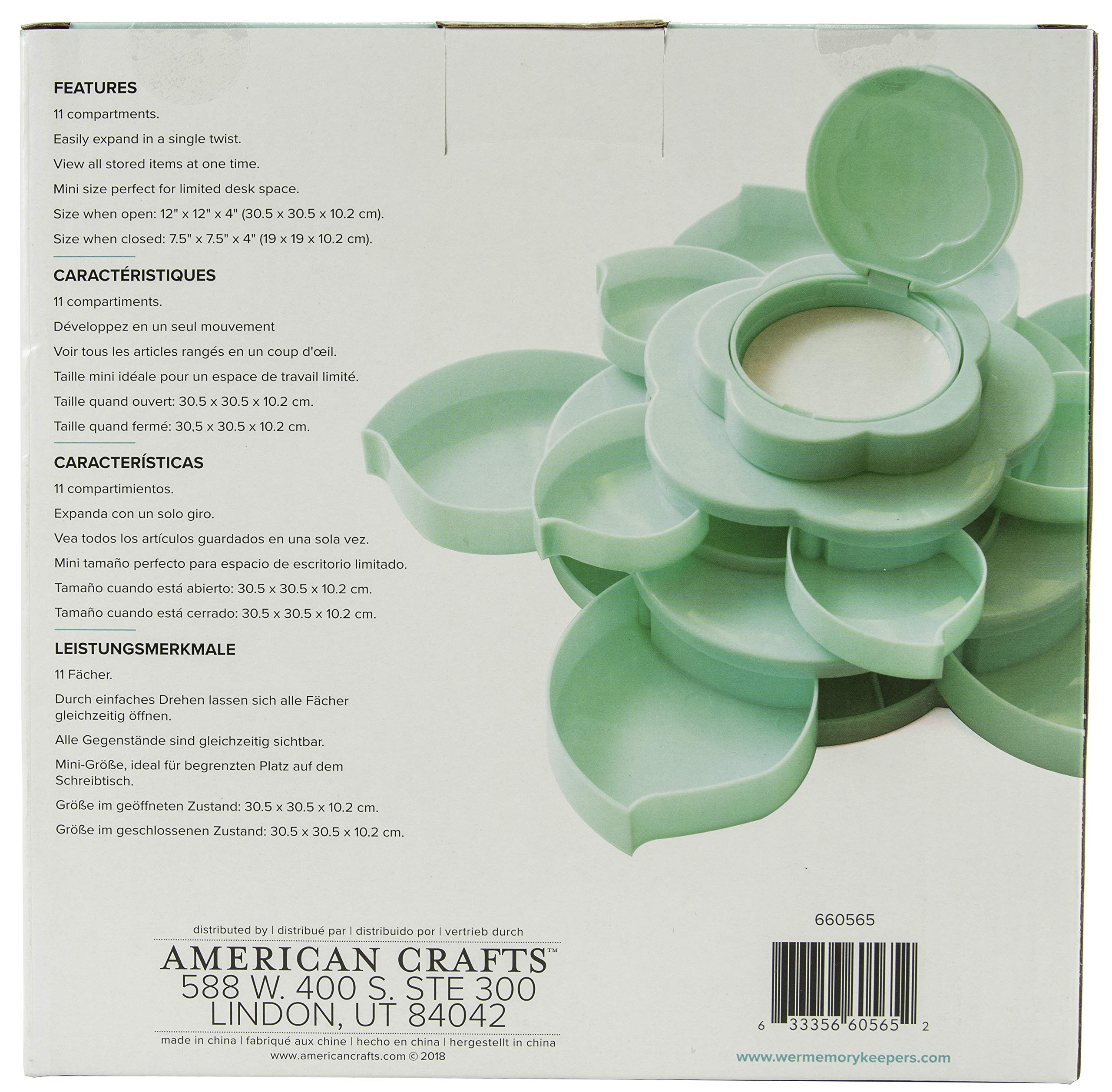 We R Memory Keepers 0633356605652 Bloom Storage Storage & Decor-Mini-Mint