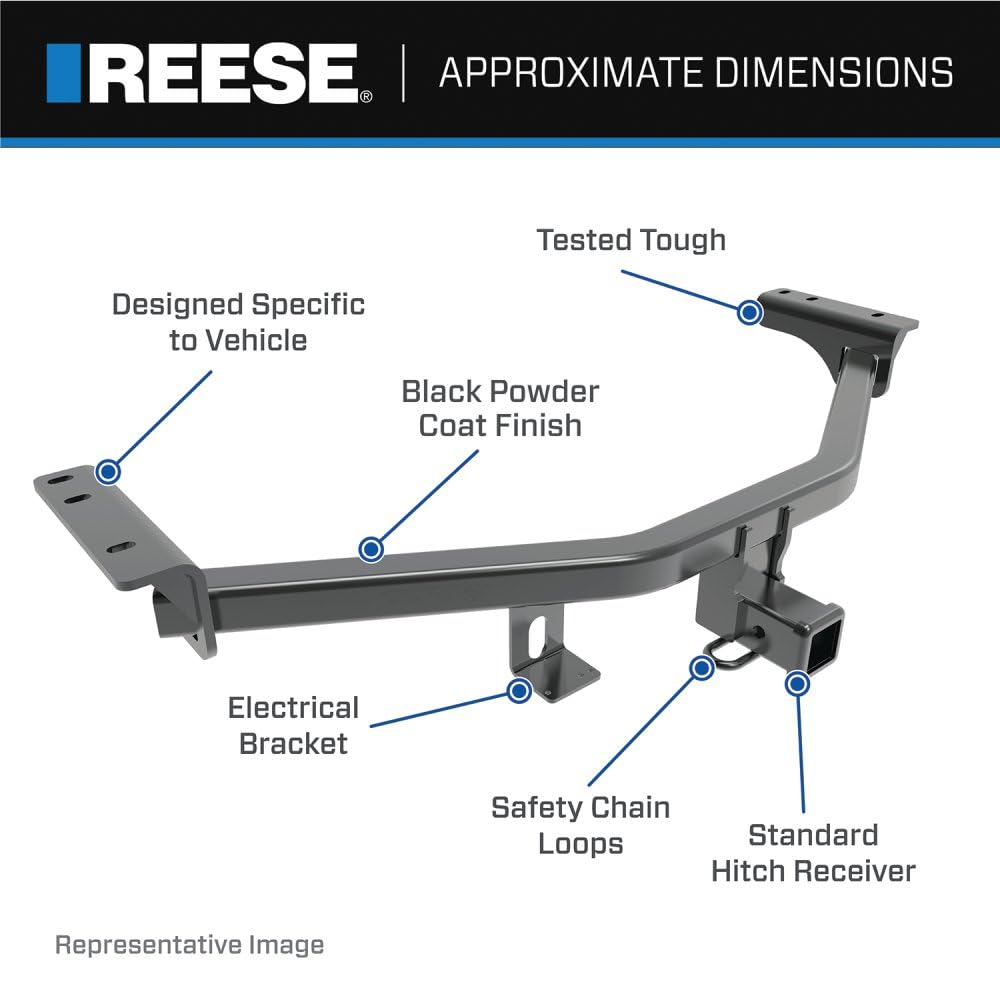 Reese Towpower 51032 Class III Custom-Fit Hitch with 2" Square Receiver opening