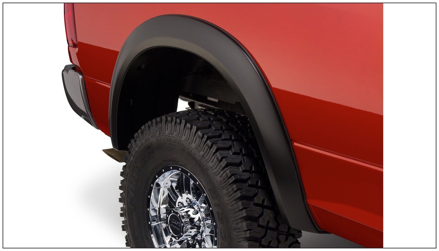 Bushwacker Extend-A-Fender Extended Rear Fender Flares | 2-Piece Set, Black, Smooth Finish | 50010-11 | Fits 1994-2001 Dodge Ram 1500; 1994-2002 Ram 2500, 3500 w/ 6.5' or 8' Bed