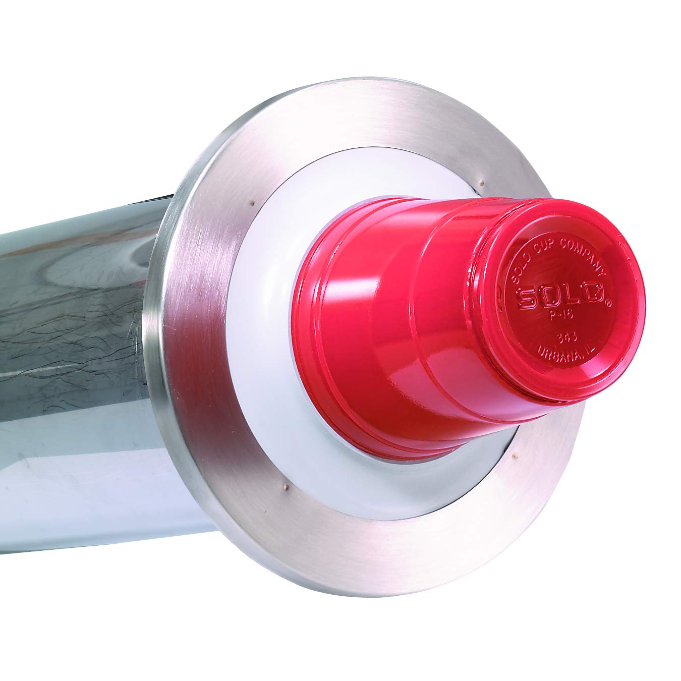 Dispense-Rite BFL-2 in-Counter Interchangeable Baffle Stainless Steel Cup Dispenser, 2 Spring, 22" Length, One Size Fits All