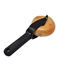 Tablecraft FirmGrip Bagel Knife - safely slice bagels, baguettes, English muffins and buns
