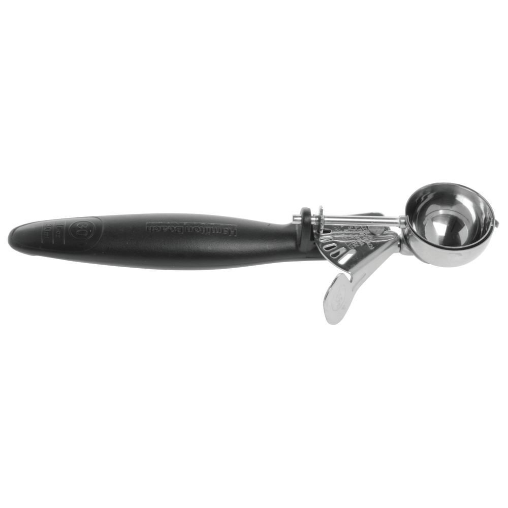 Hamilton Beach S/S Portion Control #30 Thumb-Action Disher w/Pan Rest