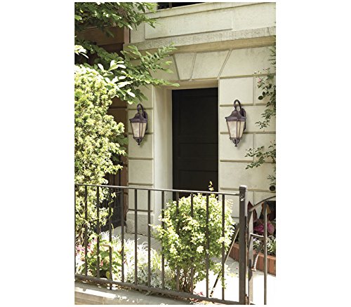 Feiss OL5401BK Cotswold Lane Outdoor Patio Lighting Wall Lantern, Black, 2-Light (9"W x 21"H) 120watts