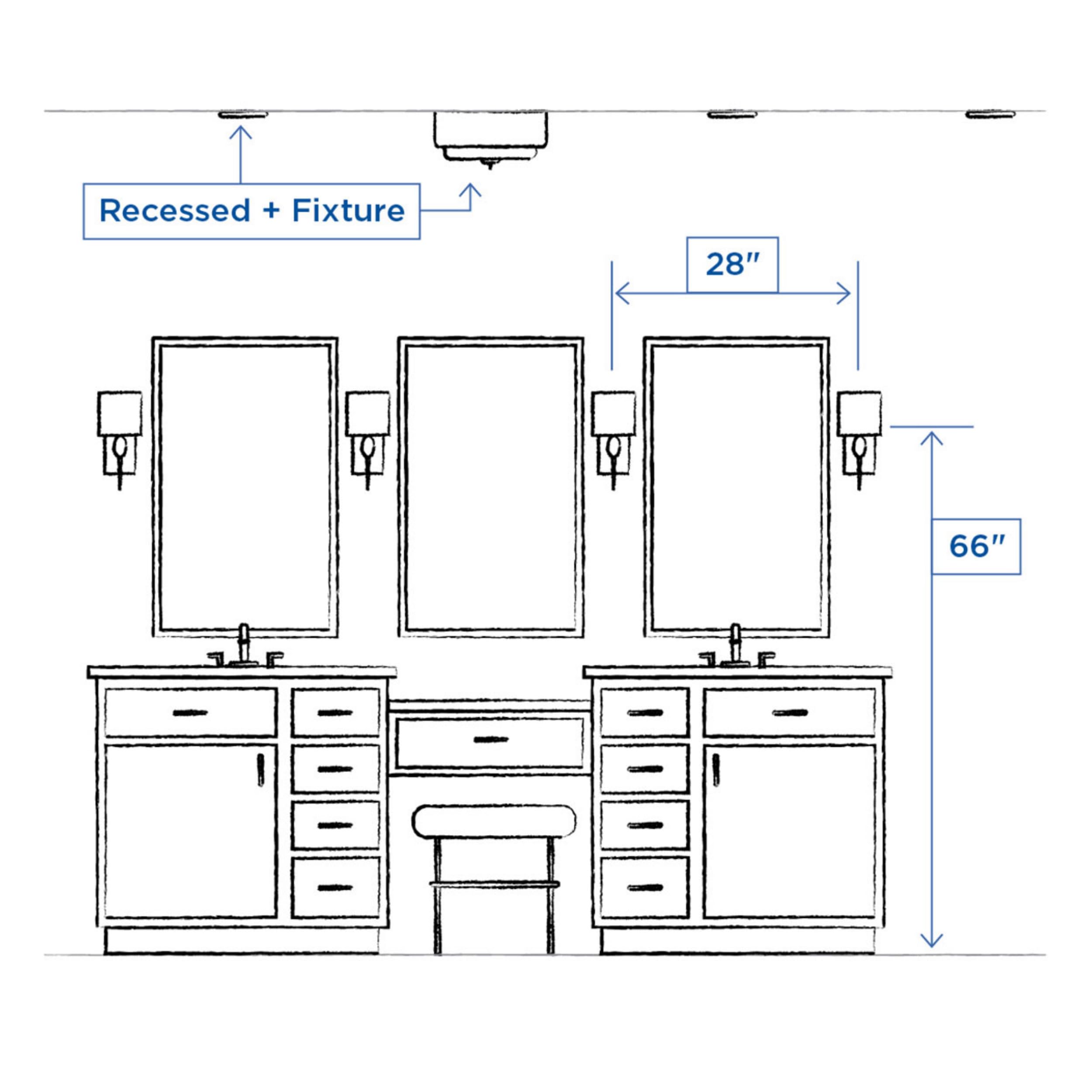 Progress Lighting P3287-15 Economy Fluted Glass Bath & Vanity, 5-1/4-Inch Width x 9-Inch Height, Chrome
