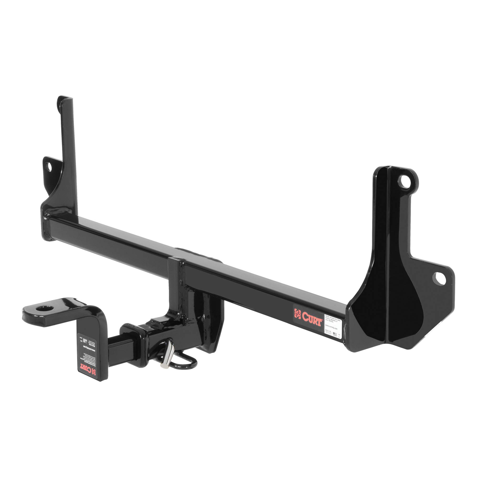 CURT 111843 Class 1 Trailer Hitch with Ball Mount, 1-1/4-In Receiver, Fits Select BMW 1 Series M, 128i, 135i