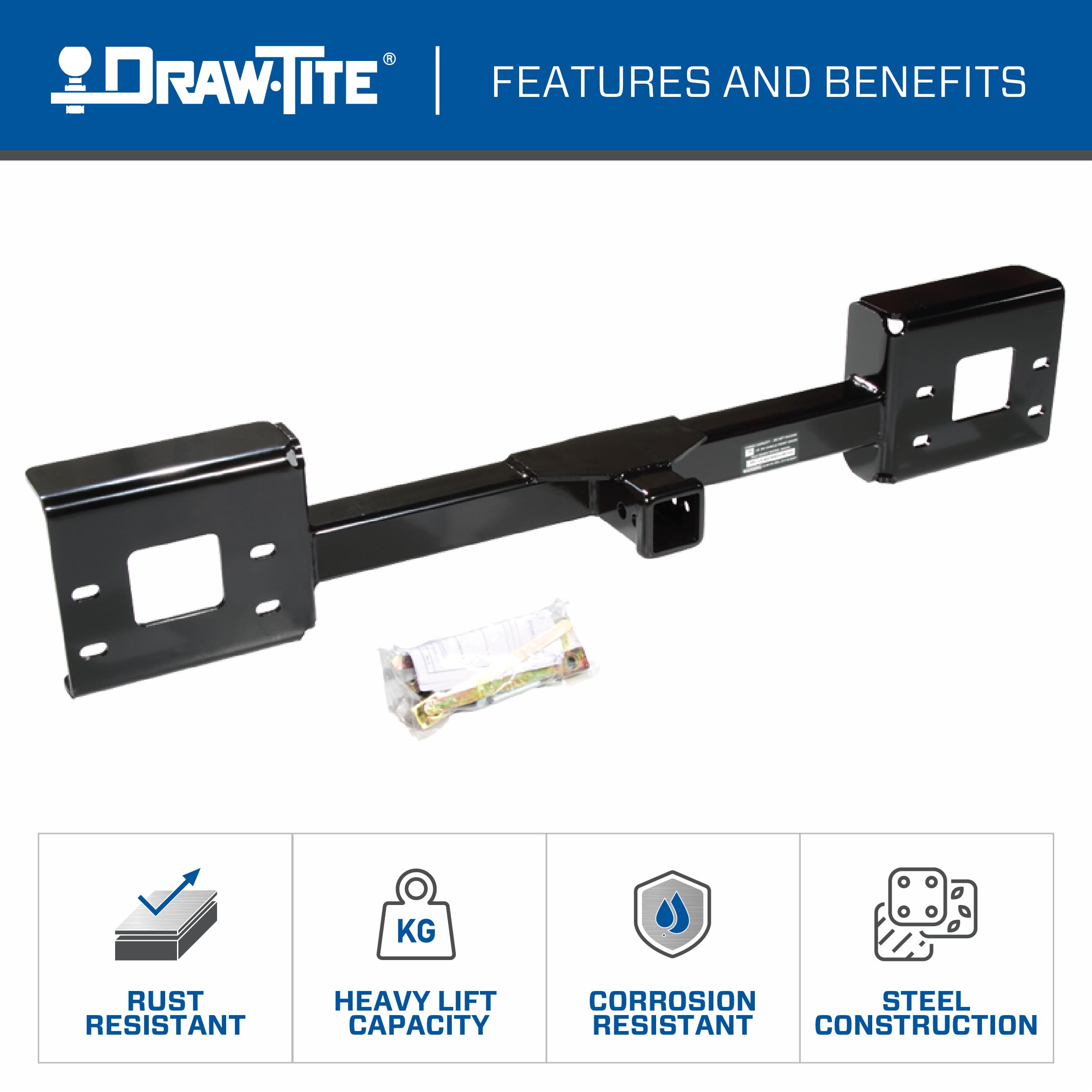 Reese Front Mount Receiver, 2 in. Compatible with Select Ford Excursion, F-250 Super Duty, F-350 Super Duty, F-450 Super Duty, F-550 Super Duty