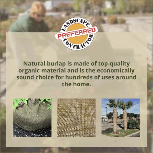 AK TRADING CO. 60-Inches Wide Natural Jute Burlap Fabric Rolls - 100 Yards