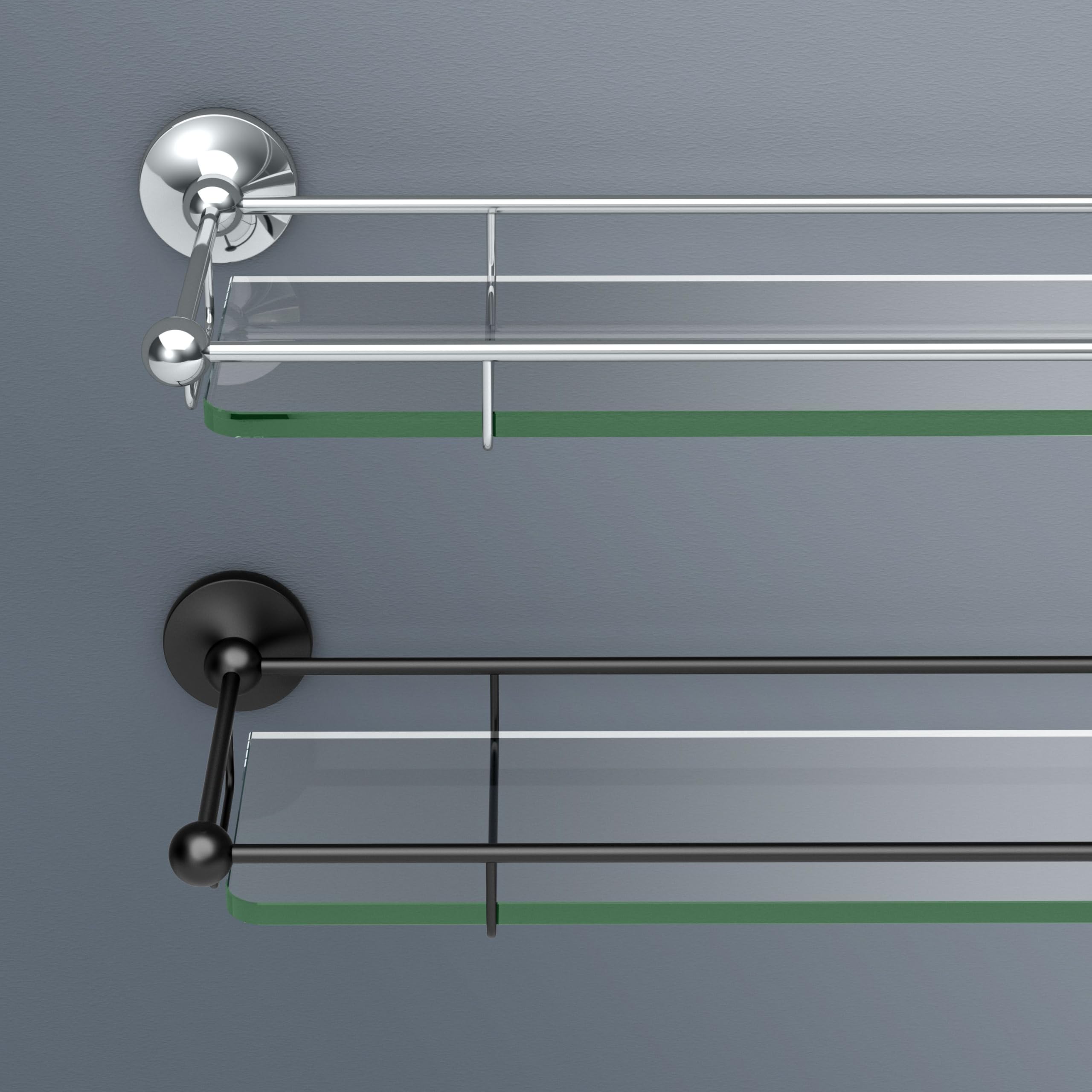 Gatco 1465 Premier Tempered Glass Shelf, Chrome