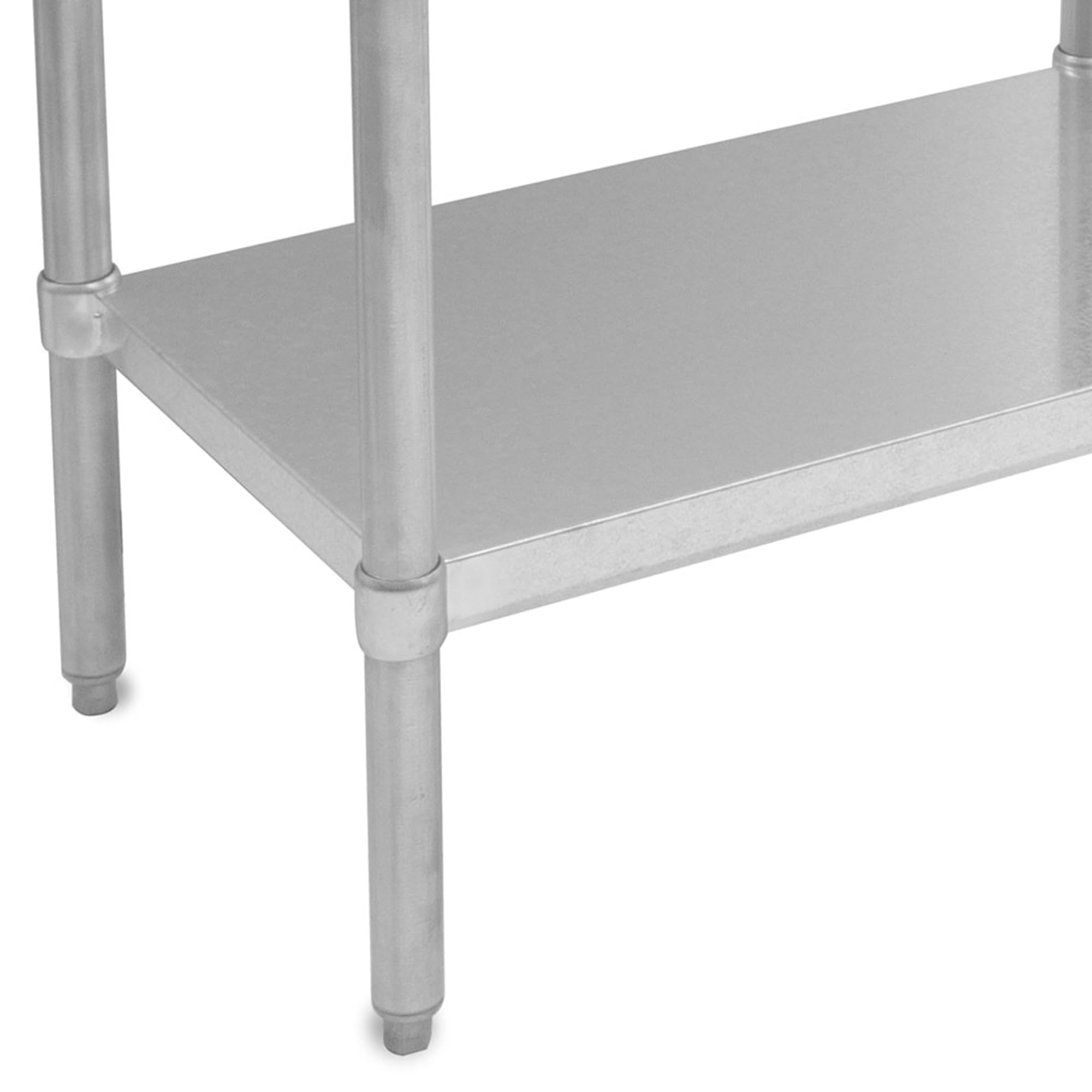 John Boos JNS01 Maple Top Work Table with Galvanized Steel Base and Adjustable Galvanized Lower Shelf, 36" Long x 24" Wide x 1-1/2" Thick