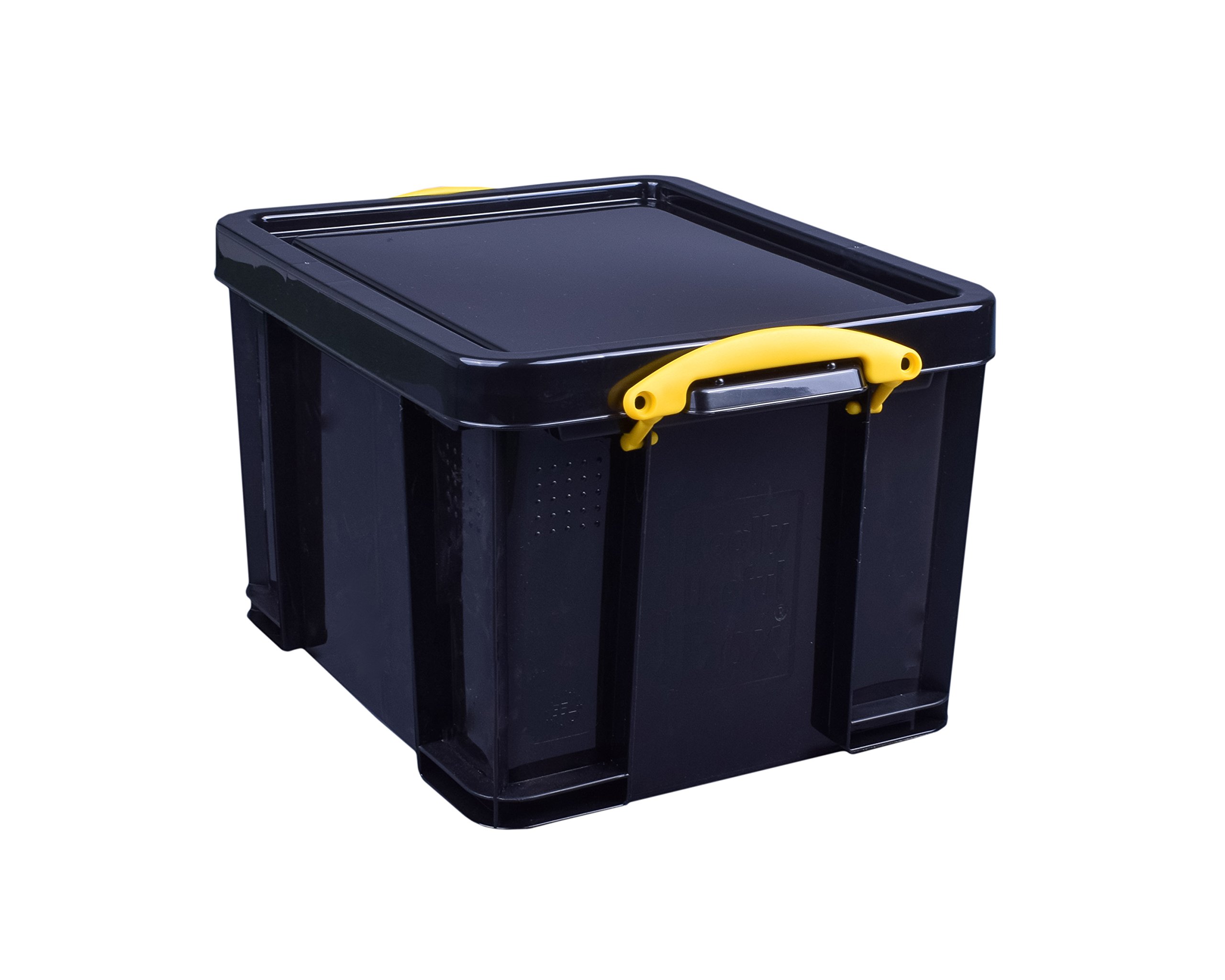 Really Useful 35L Recycled Plastic Storage Box Black 35Black R