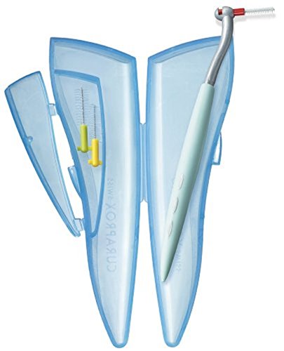 Curaprox CPS 457 Pocket Set Interdental Brushes, Pocket Set with Storage Box, Holder and All 5 CPS Prime Interdental Brushes
