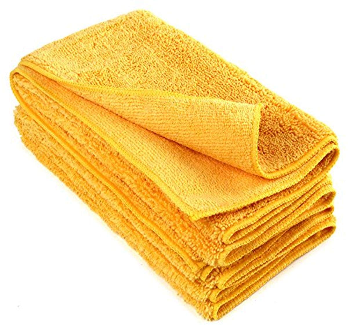 Buffalo Industries (65004) 20" x 20" Ultra Absorbent Non-Linthing Extra Plush Microfiber Cloth Detail Towels - Ideal for Drying and Detailing Large Surfaces - Machine Washable - Pack of 2