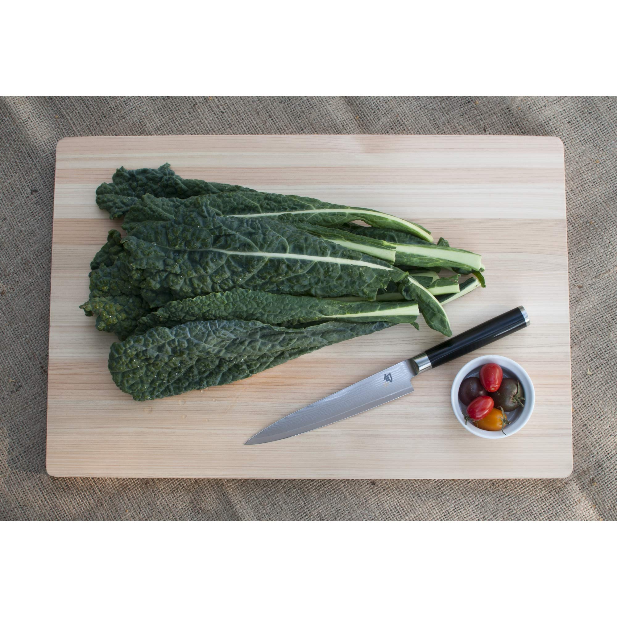 Shun Cutlery Classic Utility Knife 6", Narrow, Straight-Bladed Kitchen Knife Perfect for Precise Cuts, Ideal for Preparing Sandwiches or Trimming Small Vegetables, Handcrafted Japanese Knife
